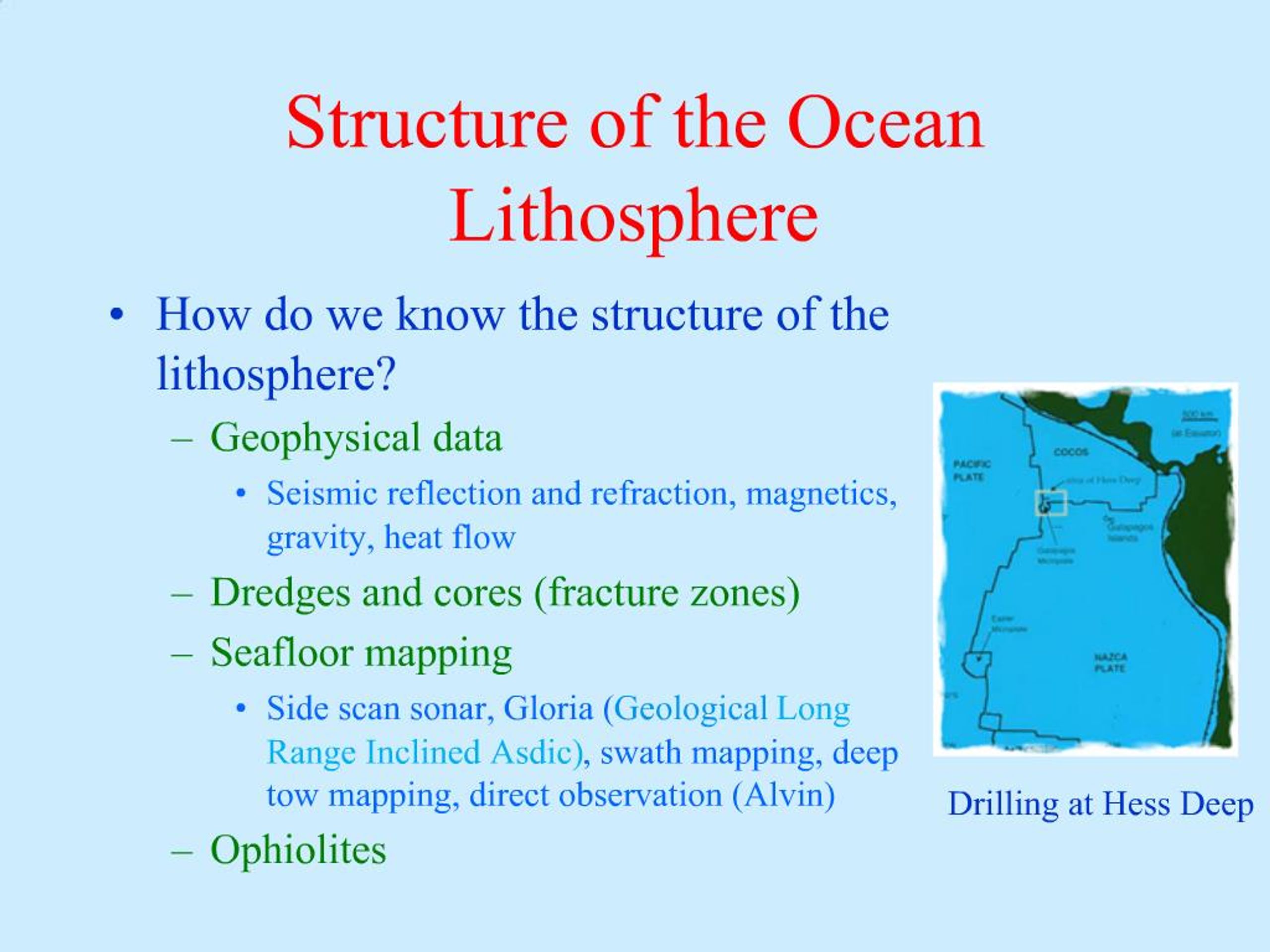 PPT - Structure of the Ocean Lithosphere PowerPoint Presentation, free ...