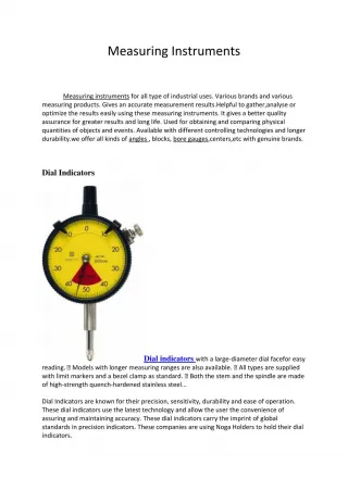 PPT - Measuring Instruments PowerPoint Presentation, free download - ID ...