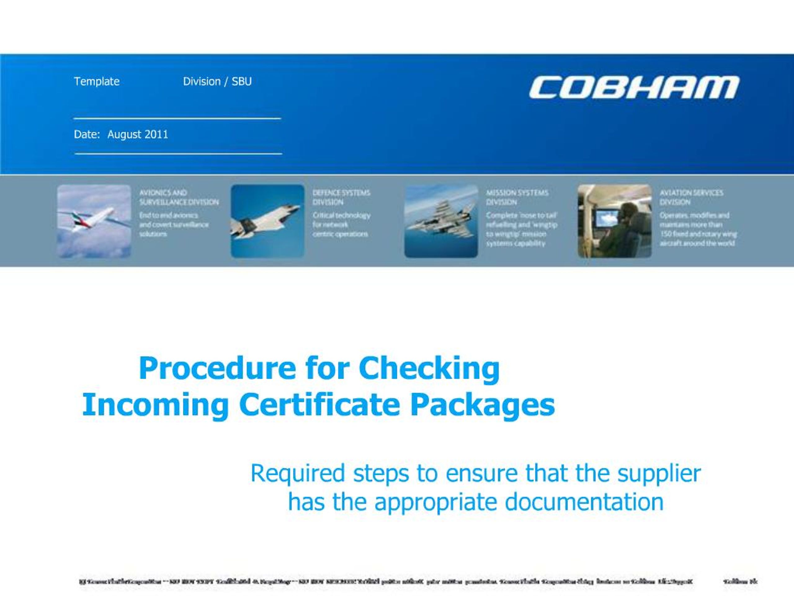 PPT - Procedure for Checking Incoming Certificate Packages PowerPoint ...