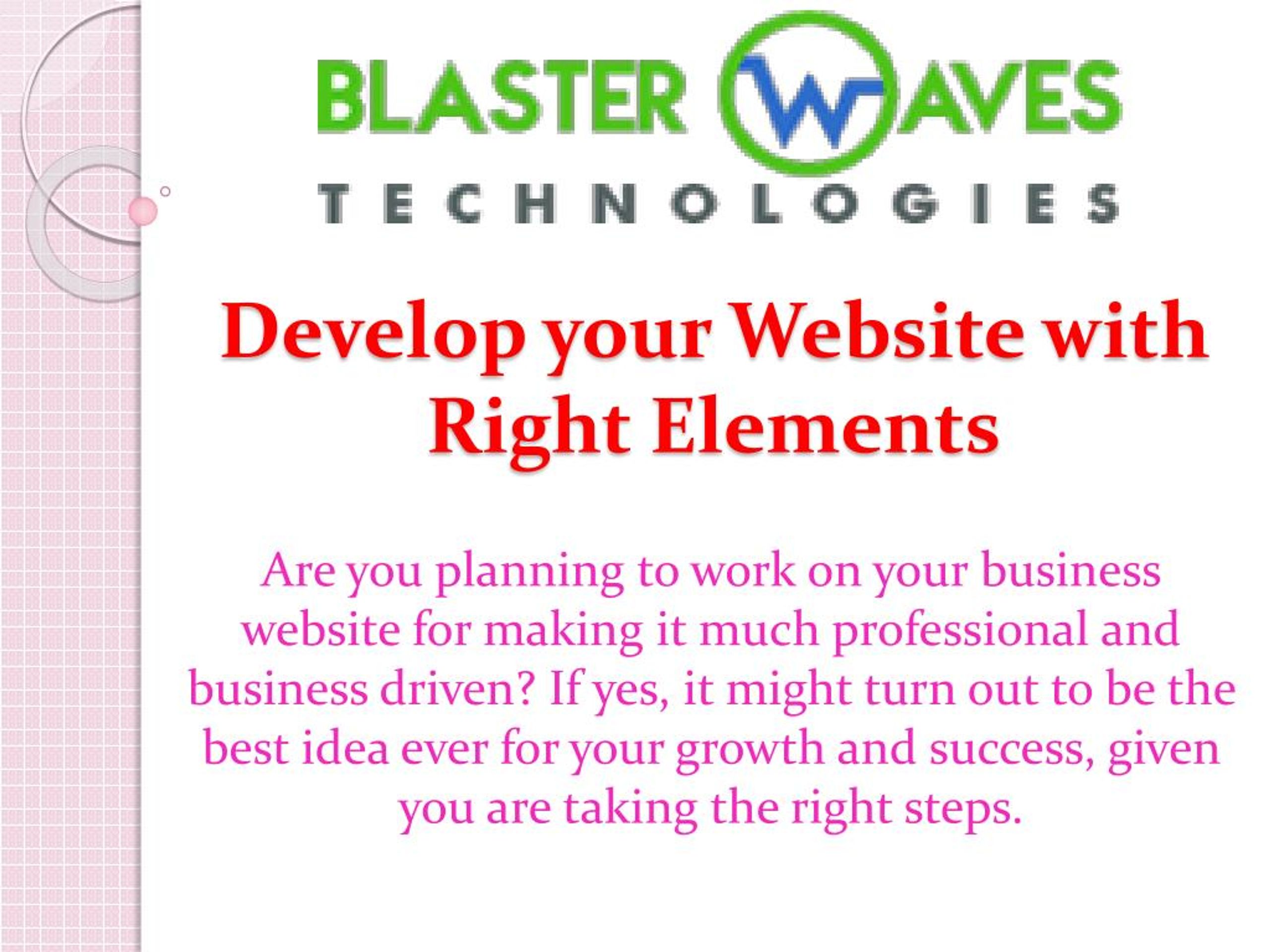 PPT - Develop your Website with Right Elements PowerPoint Presentation ...