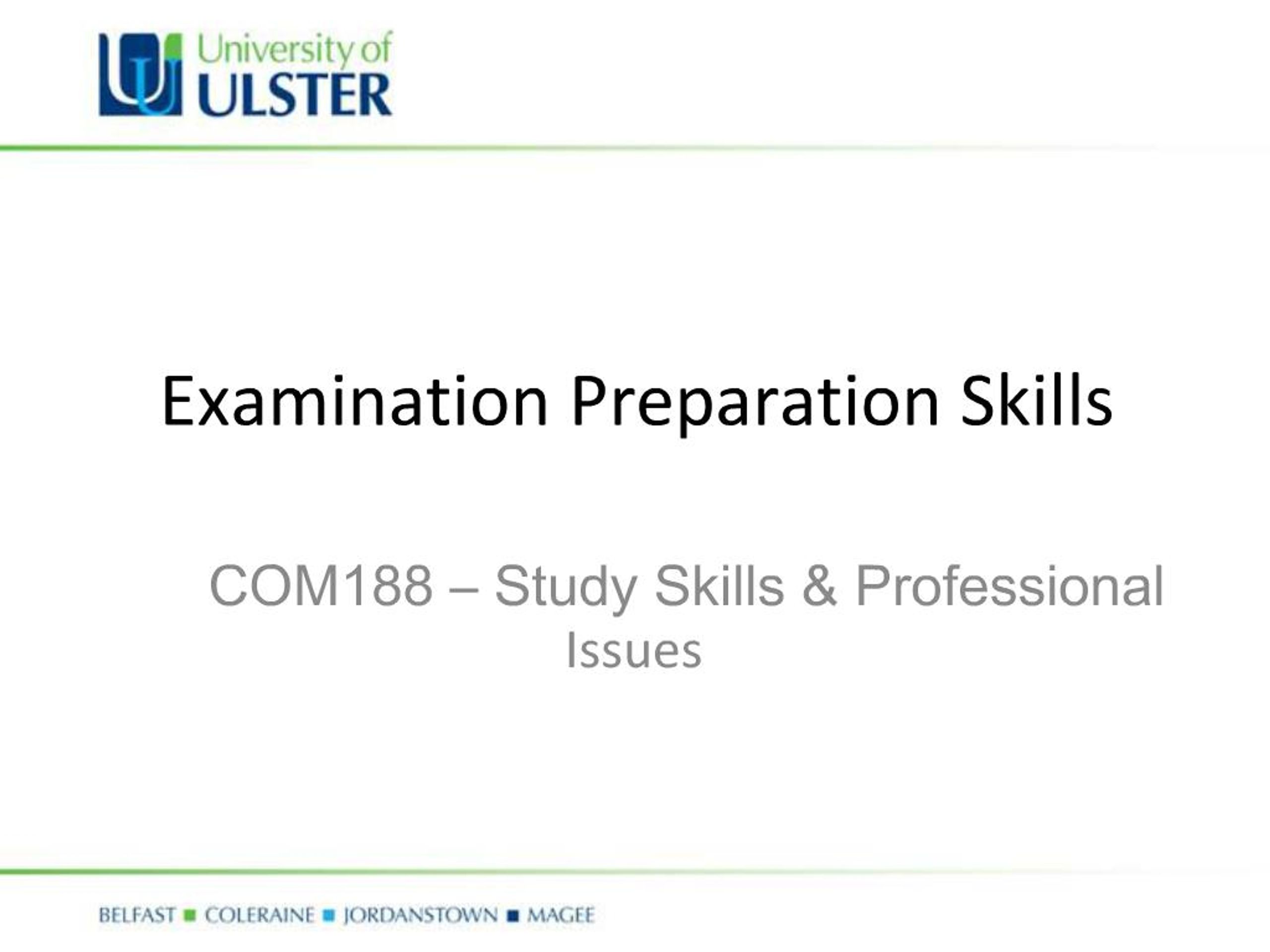 PPT - Examination Preparation Skills PowerPoint Presentation, free ...