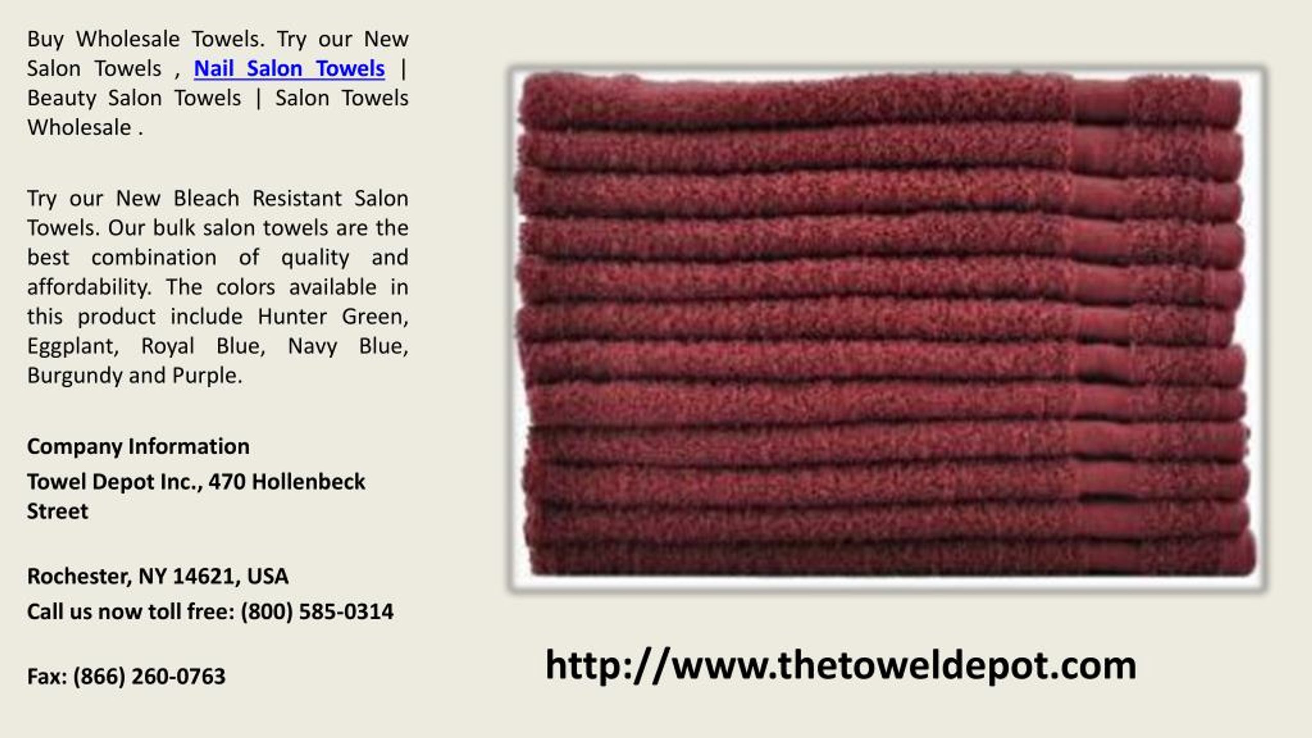 PPT - Try our New Nail Salon Towels. PowerPoint Presentation, free ...