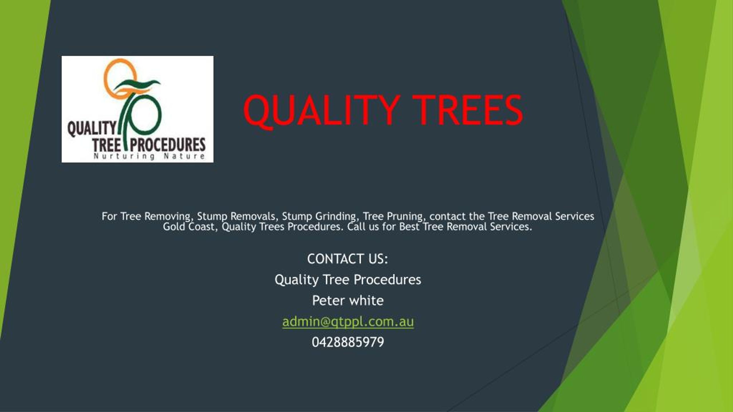 PPT - Quality Trees PowerPoint Presentation, free download - ID:7359022