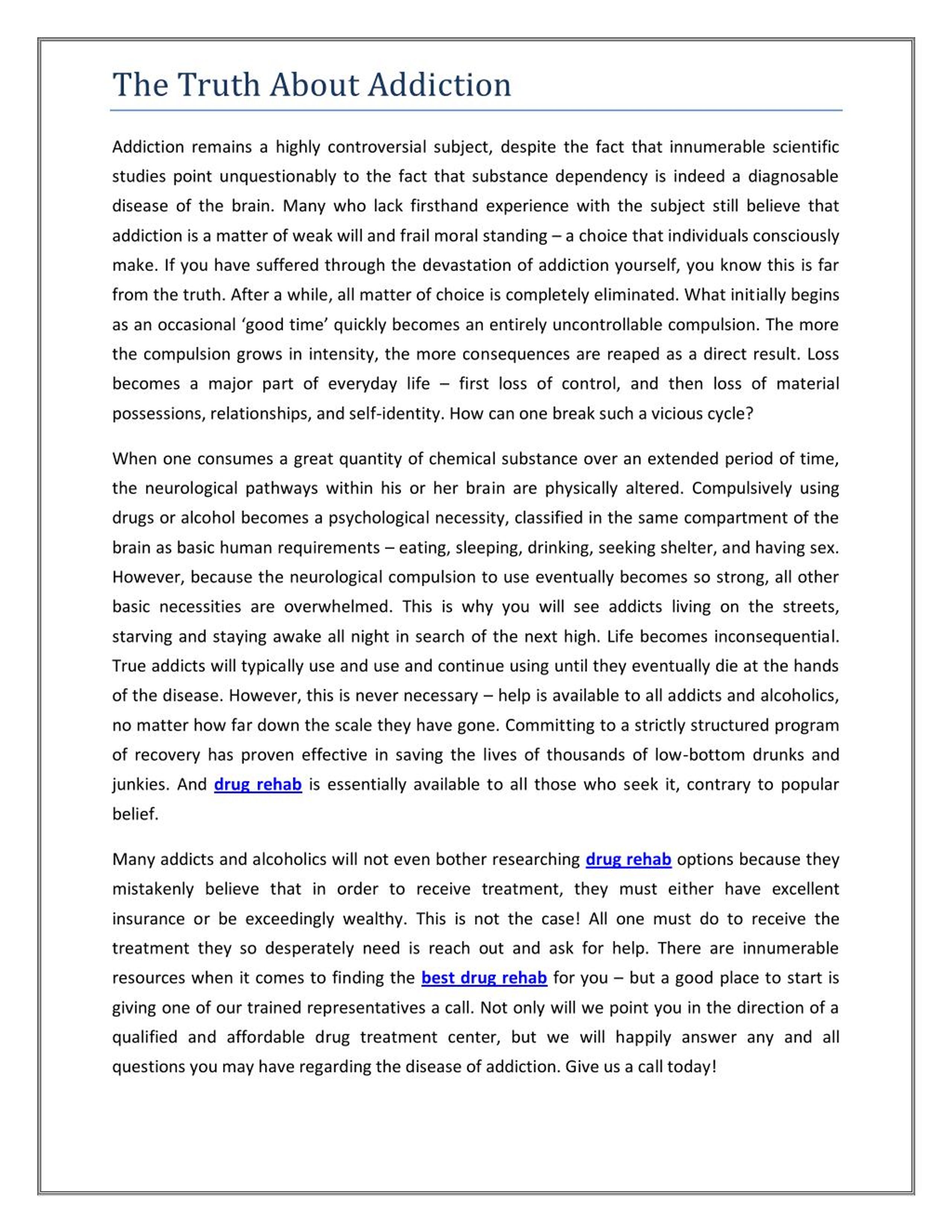 PPT - The Truth About Addiction PowerPoint Presentation, free download ...