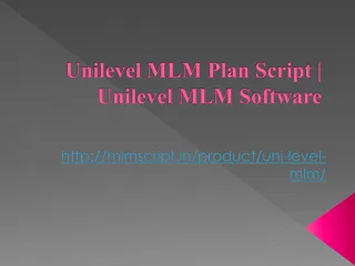 PPT - Unilevel MLM Software | Epixel Solutions PowerPoint Presentation ...