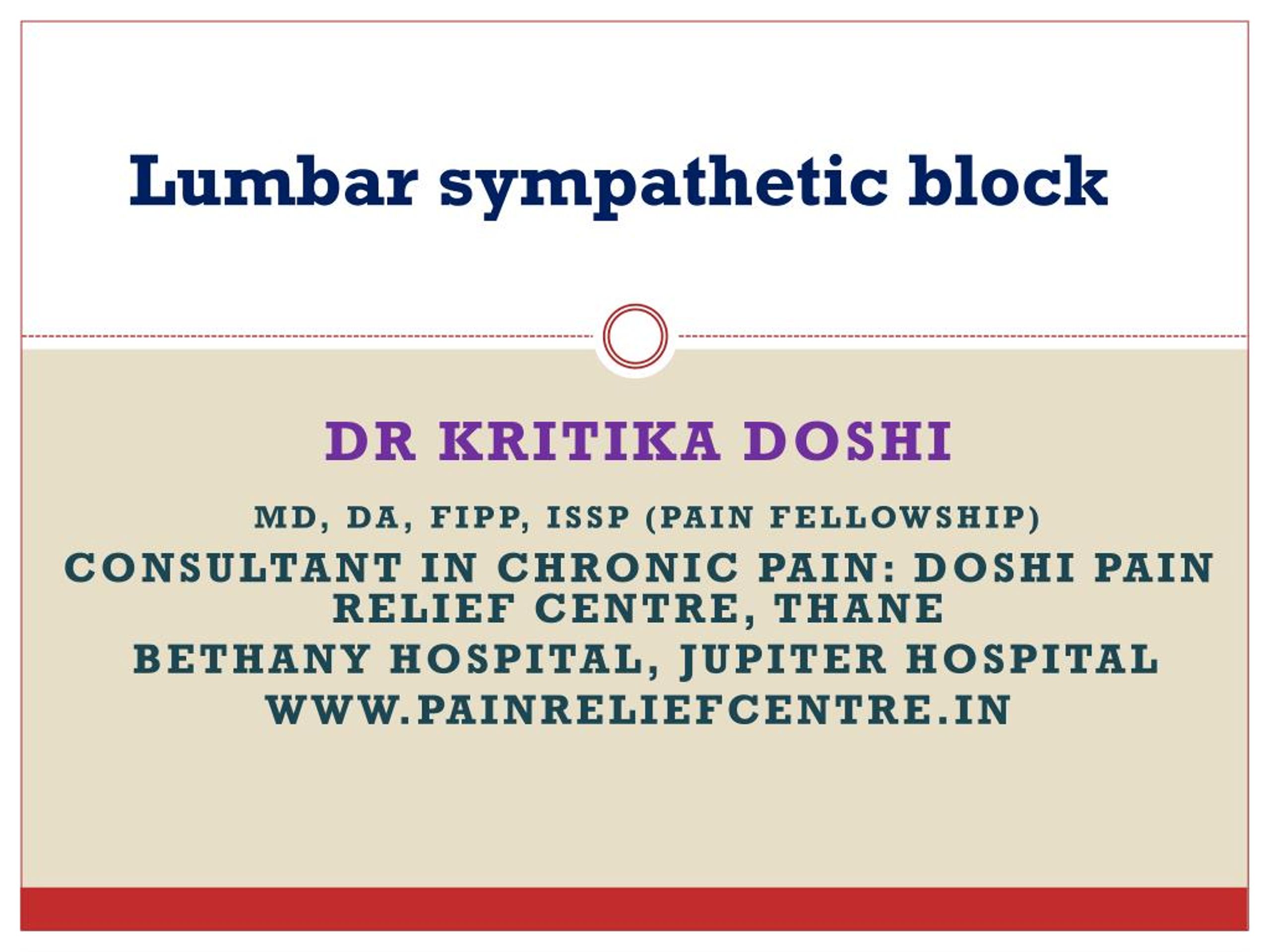 PPT - Lumbar Sympathetic Block PowerPoint Presentation, free download ...