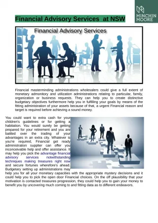 PPT - Importance of Financial Advisory Services for Financial Due ...