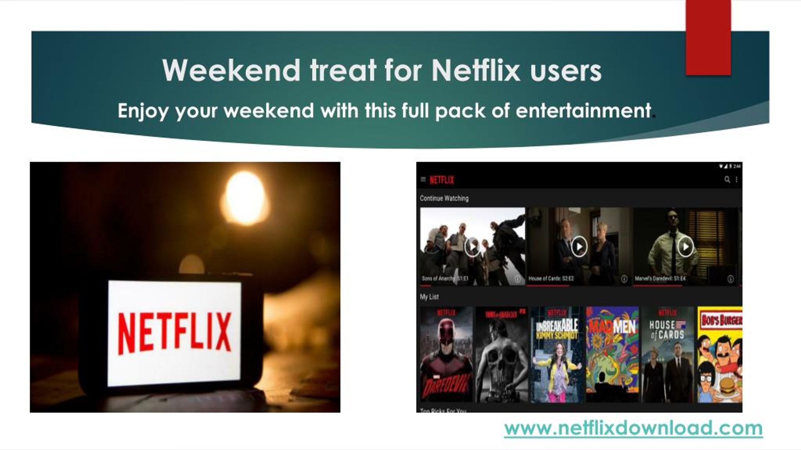 PPT - Weekend treat for Netflix users PowerPoint Presentation, free ...