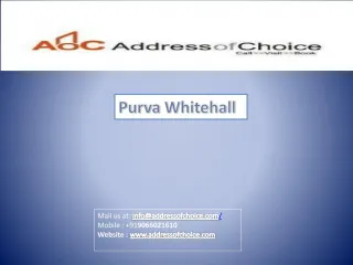 PPT - Purva The Waves Hennur Road Bangalore, New Launch Projects ...