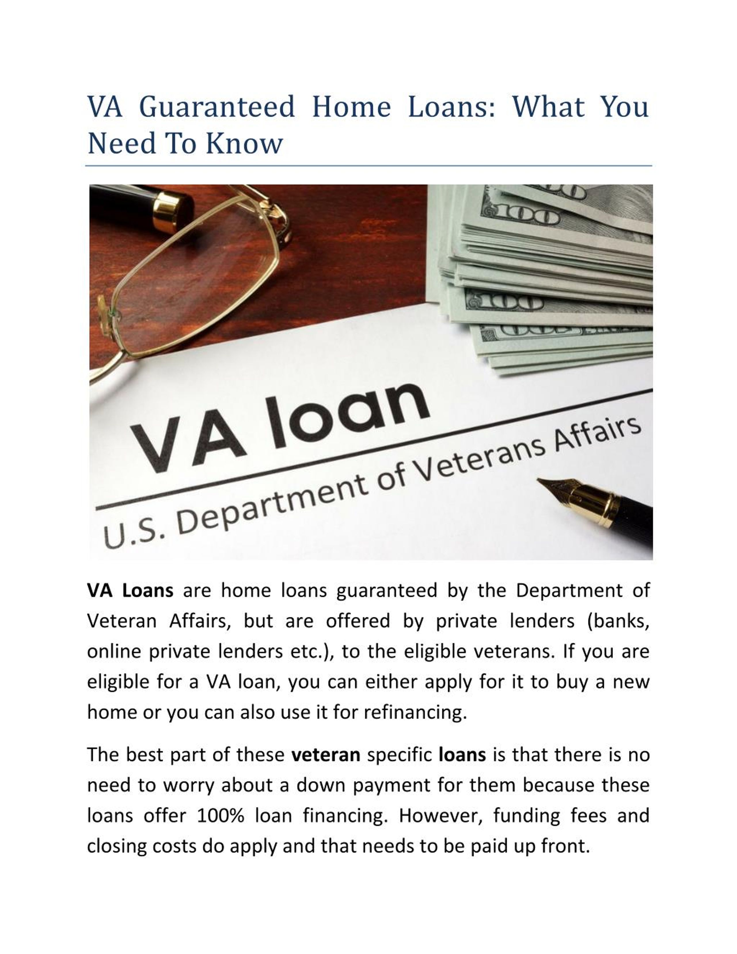 PPT - VA Guaranteed Home Loans: What You Need To Know PowerPoint ...
