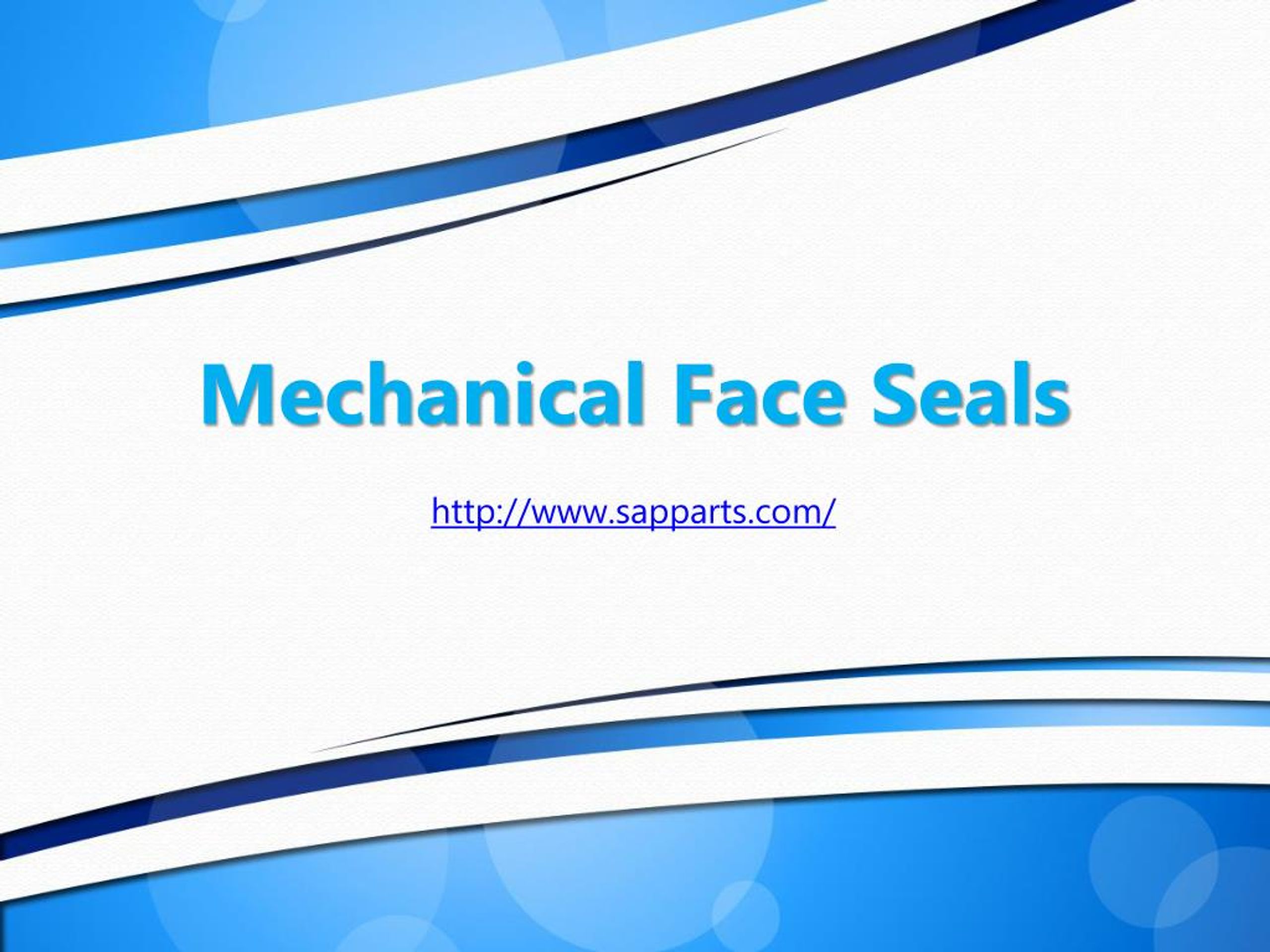 PPT - Mechanical Face Seals PowerPoint Presentation, free download - ID ...