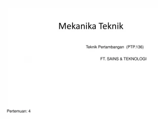 PPT - MEKANIKA PowerPoint Presentation, free download - ID:7231437