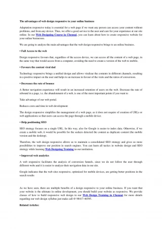 PPT - Web Designing Training in chennai PowerPoint Presentation, free download - ID:7385890