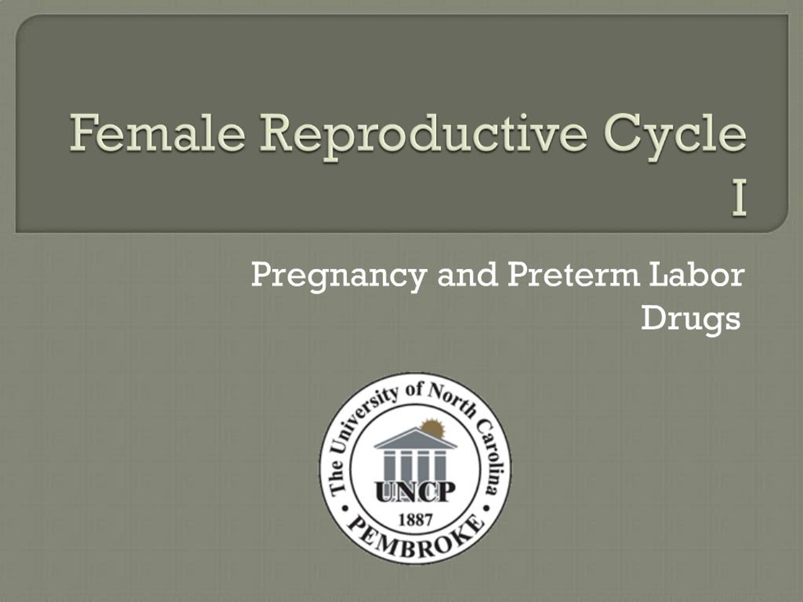 PPT - Female Reproductive Cycle I PowerPoint Presentation, free ...