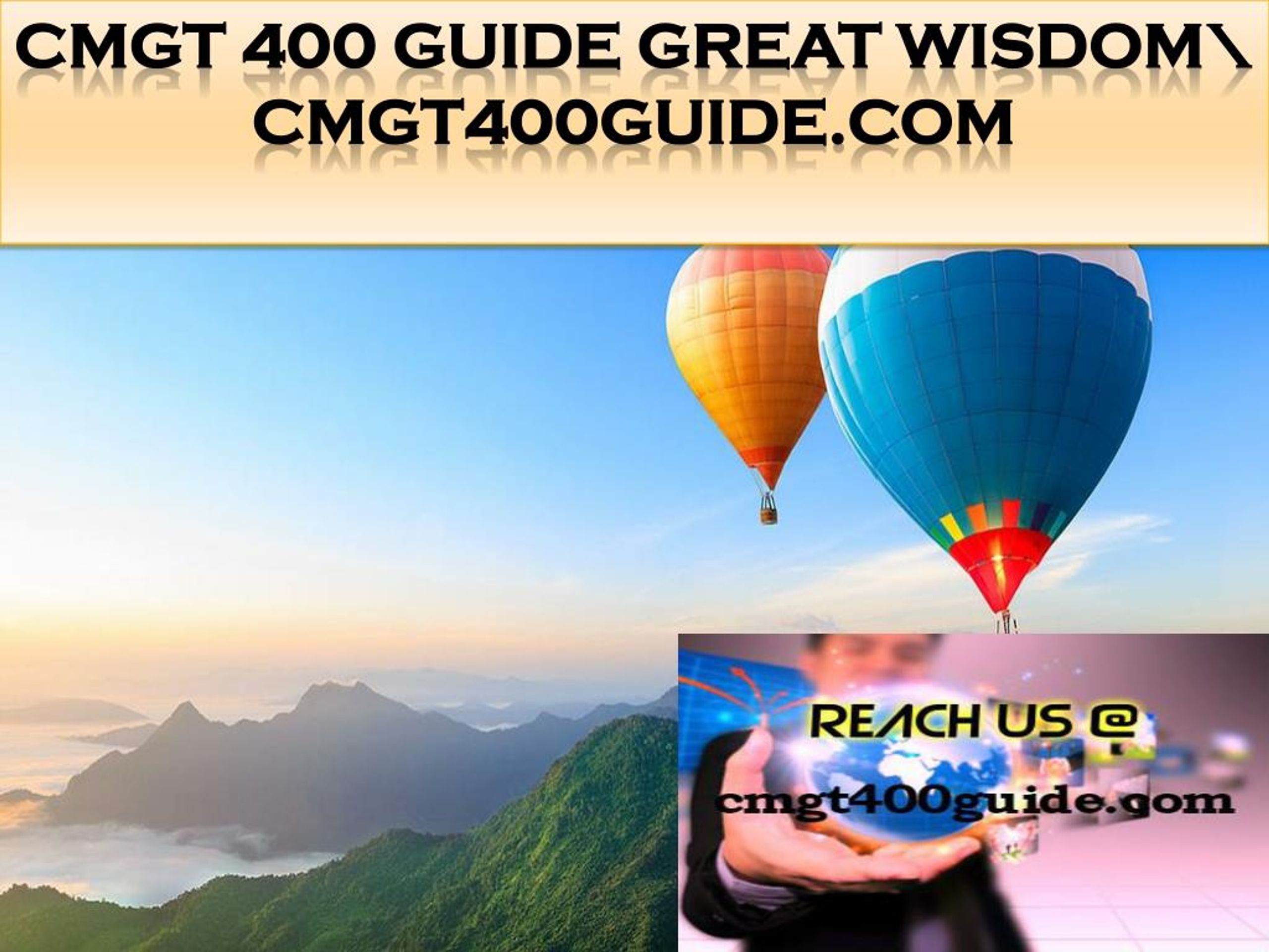 PPT - CMGT 400 GUIDE Great Wisdom\ cmgt400guide.com PowerPoint ...