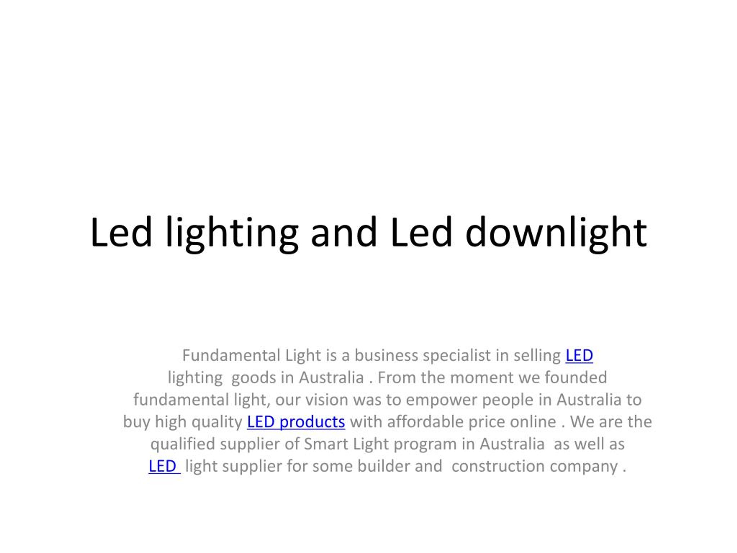 PPT - led lighting PowerPoint Presentation, free download - ID:7423511
