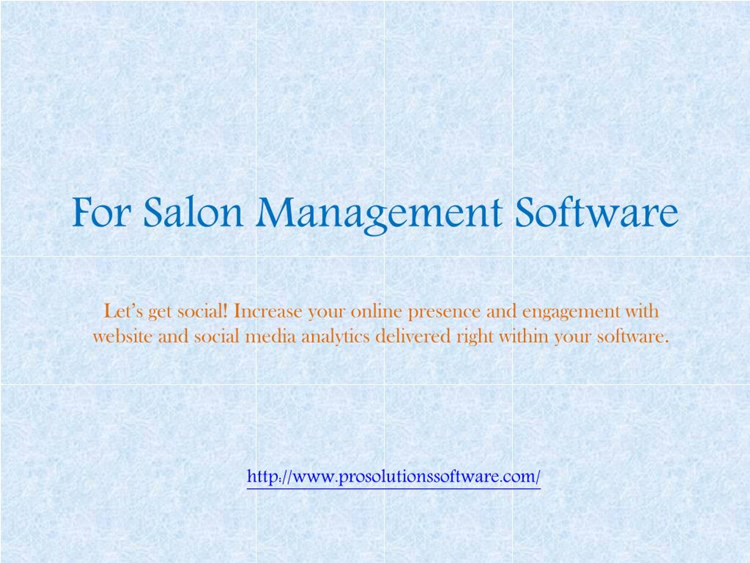 PPT - For Salon Management Software PowerPoint Presentation, free ...