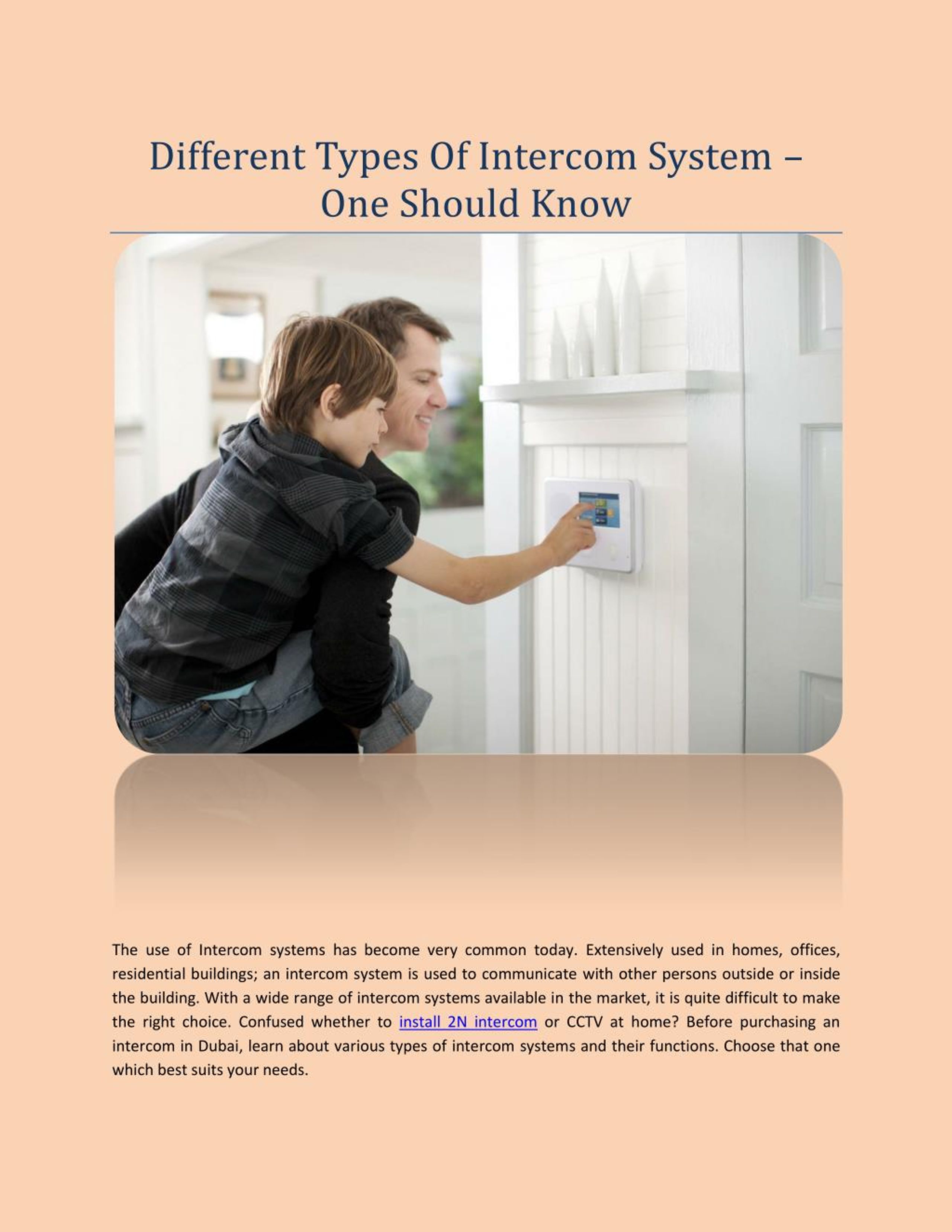 PPT - Different Types Of Intercom System – One Should Know PowerPoint ...