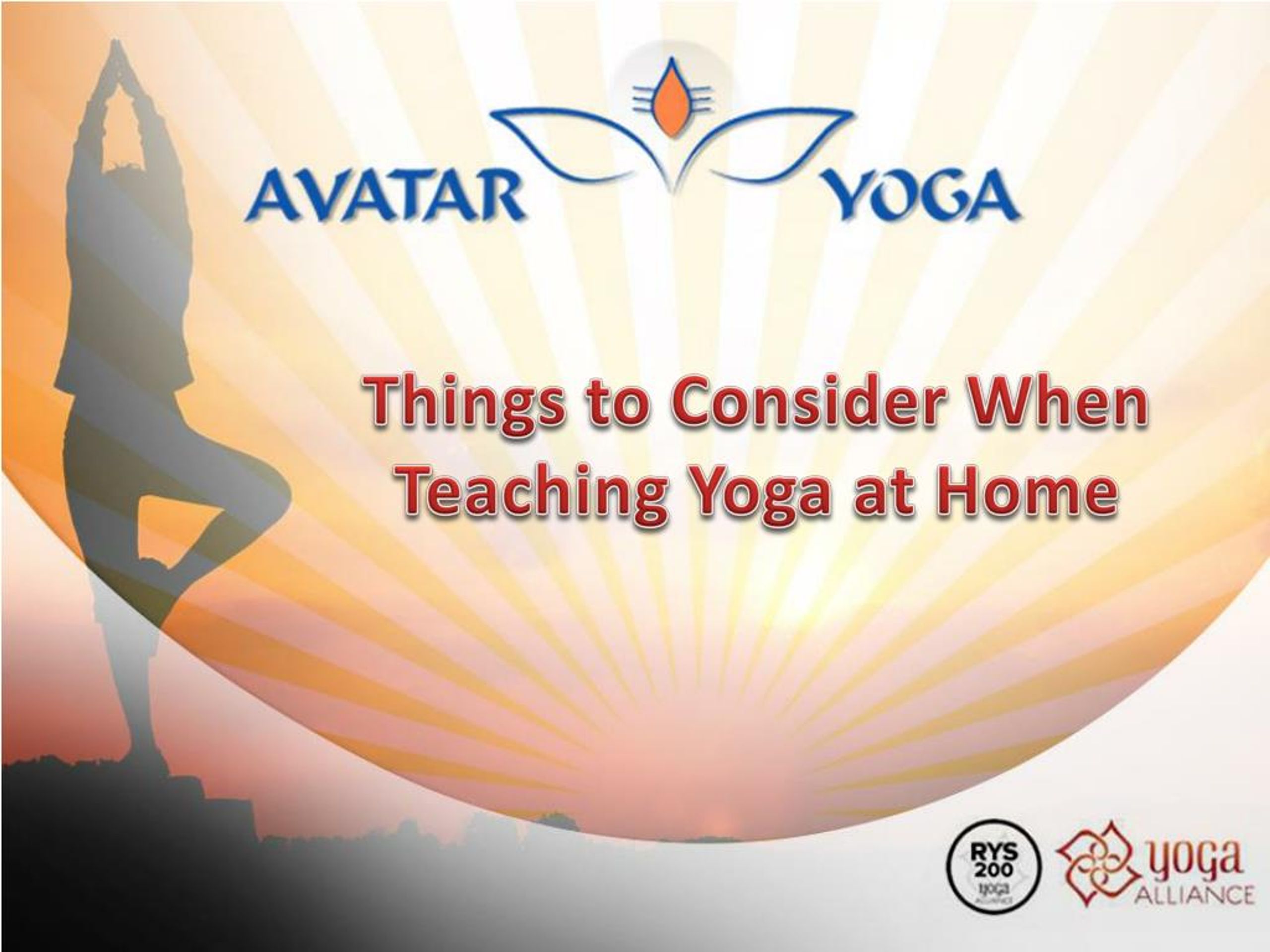 PPT - Things to Consider When Teaching Yoga at Home PowerPoint ...