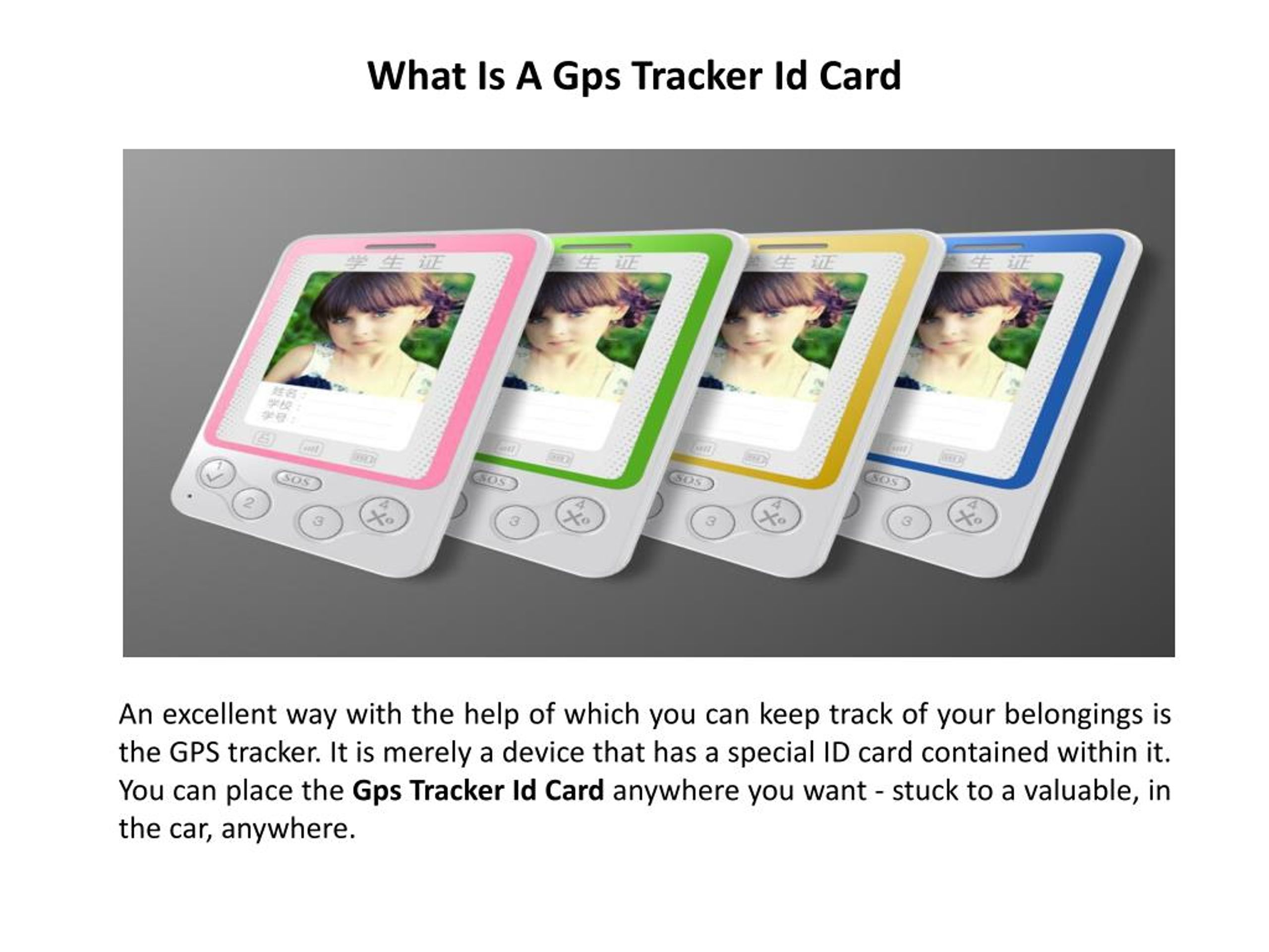 PPT - I Card Gps Device For Child | Gps Tracker Id Card PowerPoint ...