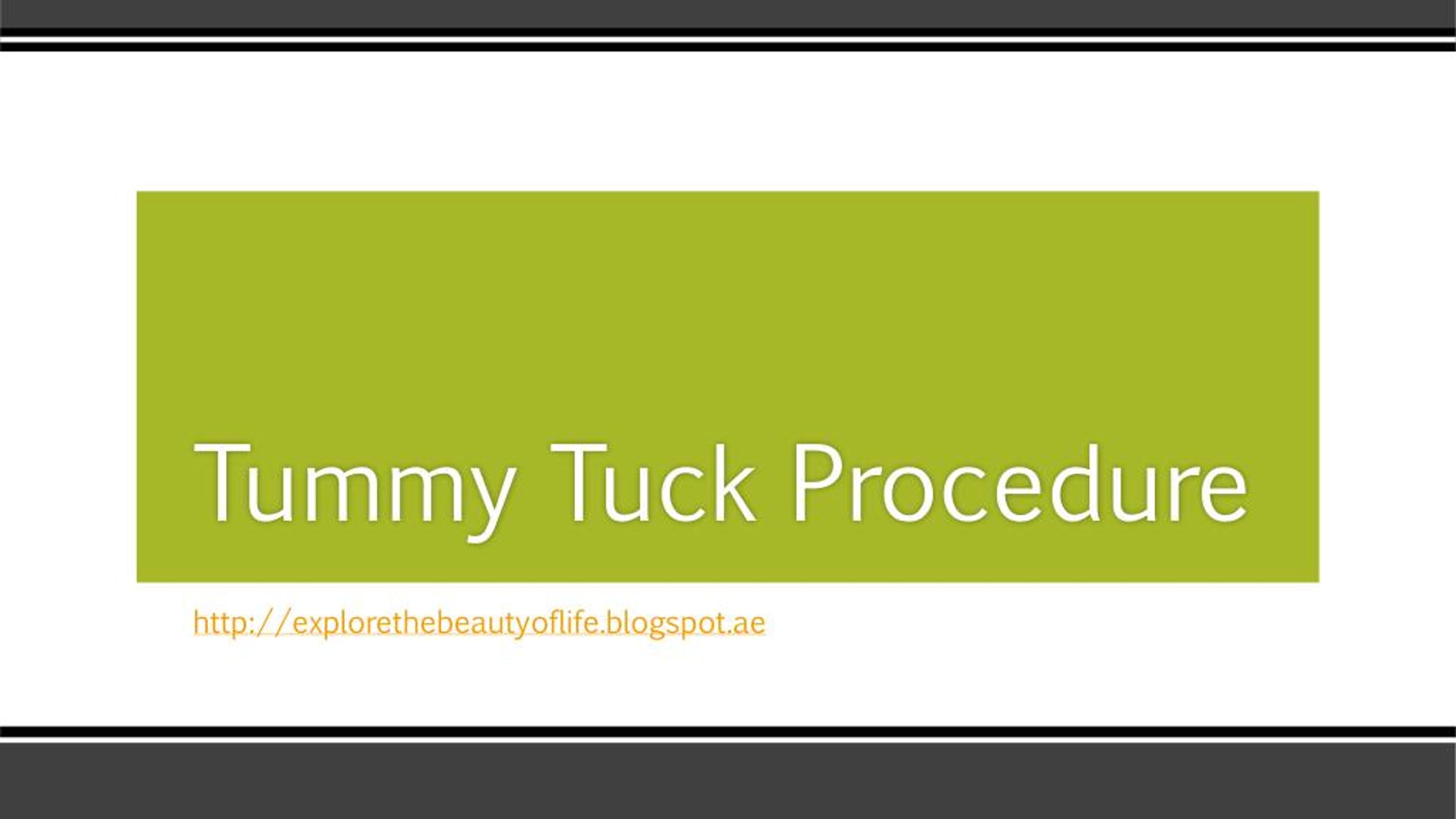 PPT - Tummy tuck procedure PowerPoint Presentation, free download - ID ...