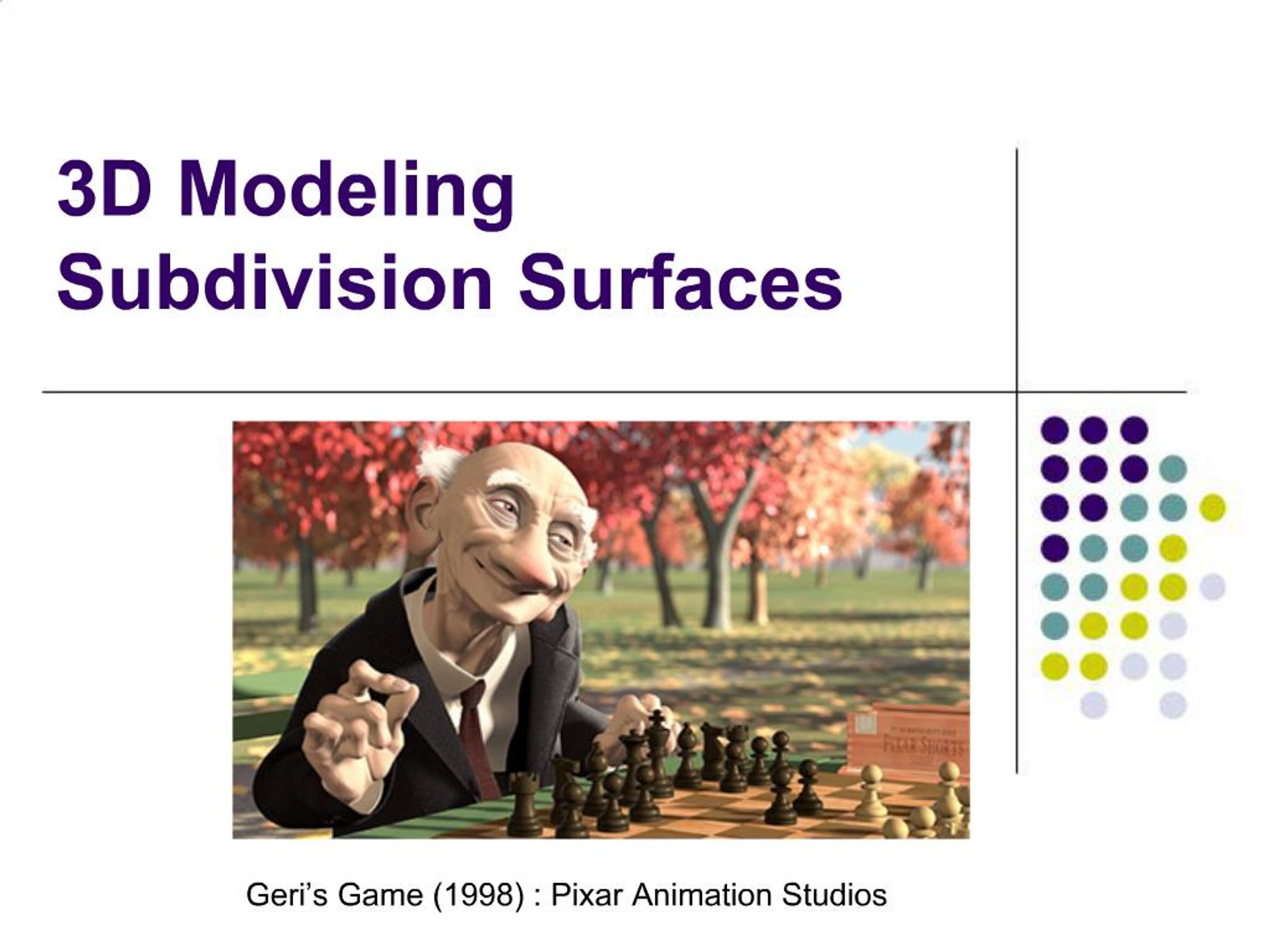 PPT - 3D Modeling Subdivision Surfaces PowerPoint Presentation, free ...