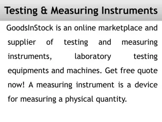 PPT - MEASURING INSTRUMENTS PowerPoint Presentation, free download - ID ...