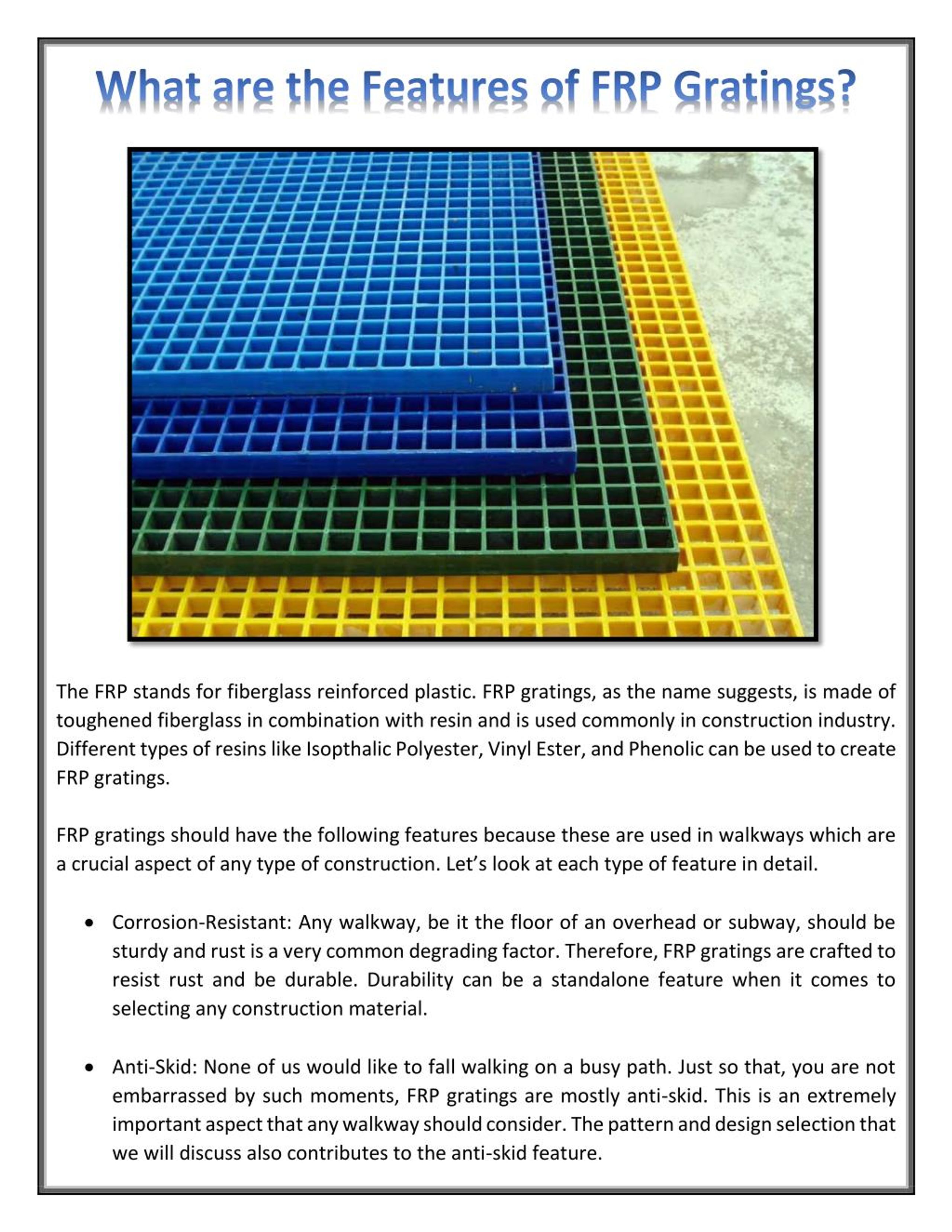 PPT - What are the Features of FRP Gratings? PowerPoint Presentation ...