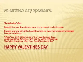 PPT - Express Yourself Through Valentines Day Wishes PowerPoint Presentation - ID:7286816