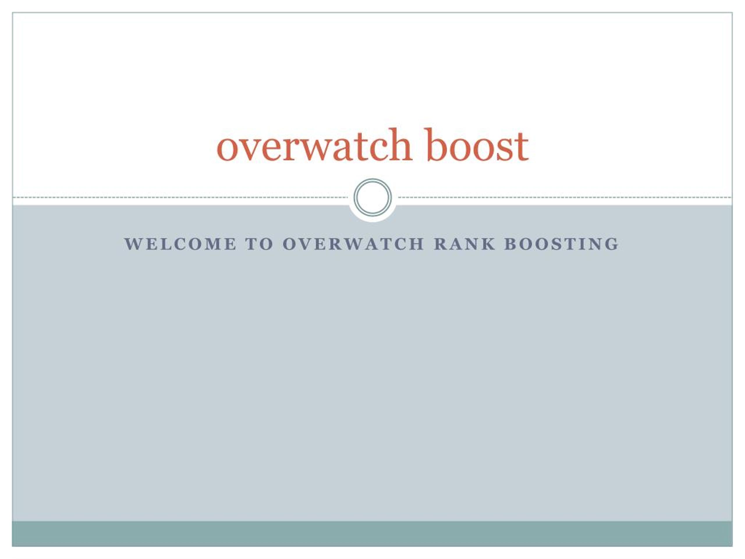 PPT - overwatch boosting PowerPoint Presentation, free download - ID ...