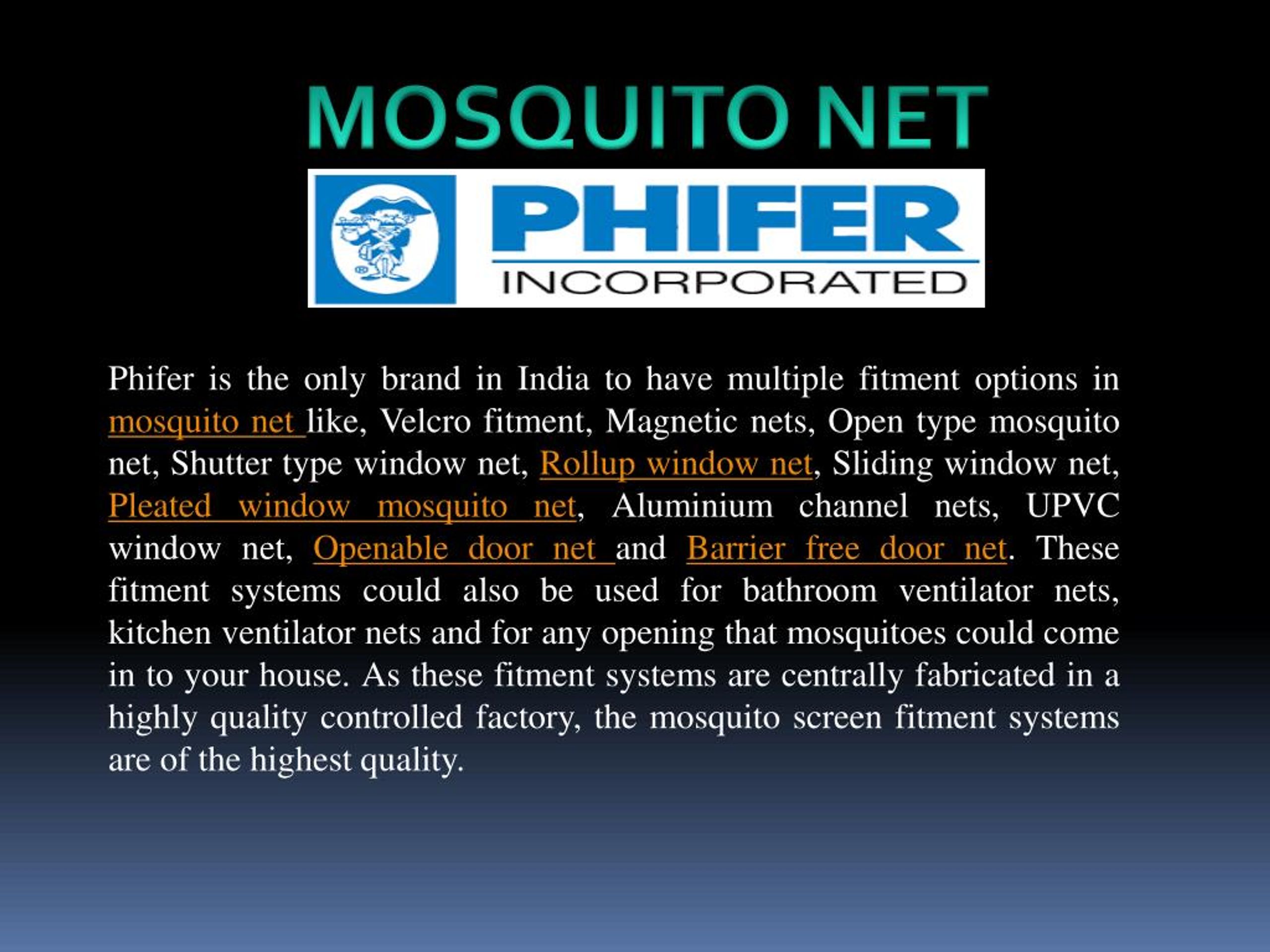 PPT - Mosquito net Phiferindia PowerPoint Presentation, free download - ID:7484138