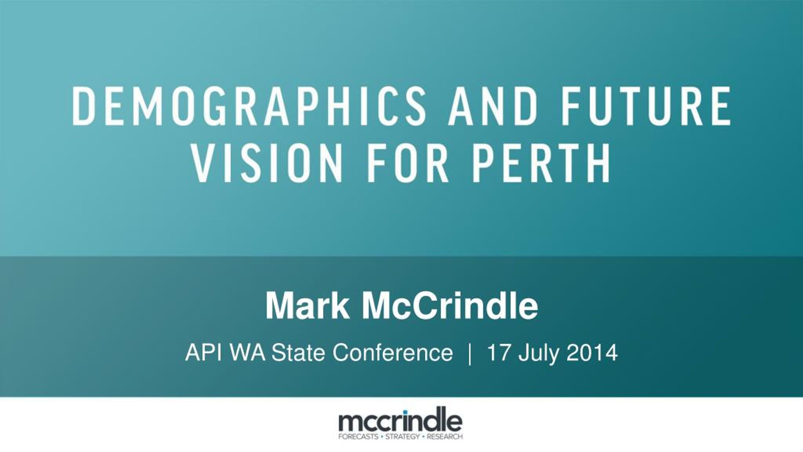 PPT - Perth australia demographics and a future vision 2020 PowerPoint ...