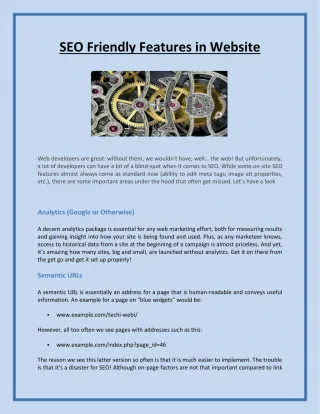 PPT - 3 Essential Features of Every Website SEO Services PowerPoint ...