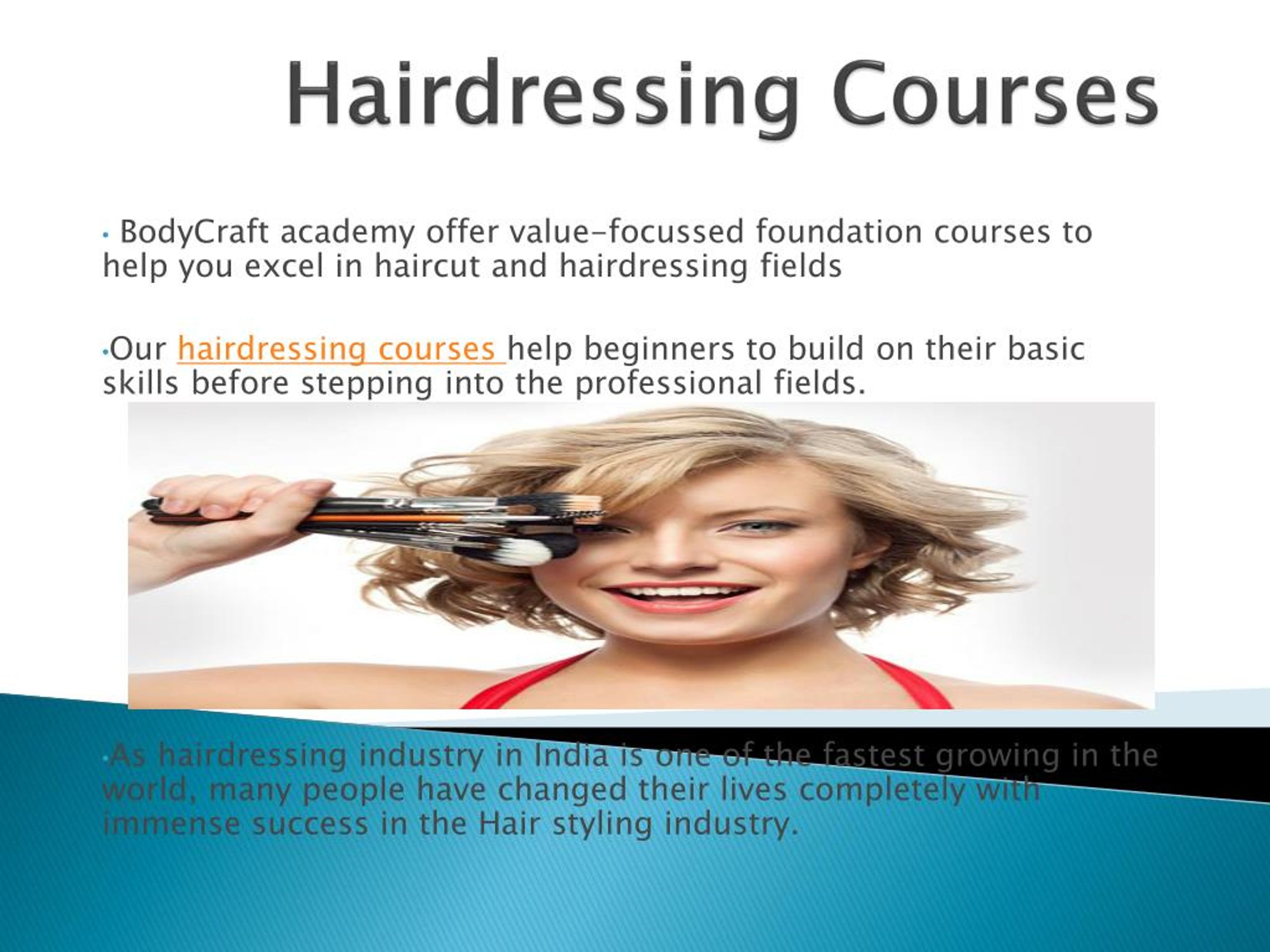 PPT - Hairdressing Courses PowerPoint Presentation, free download - ID ...