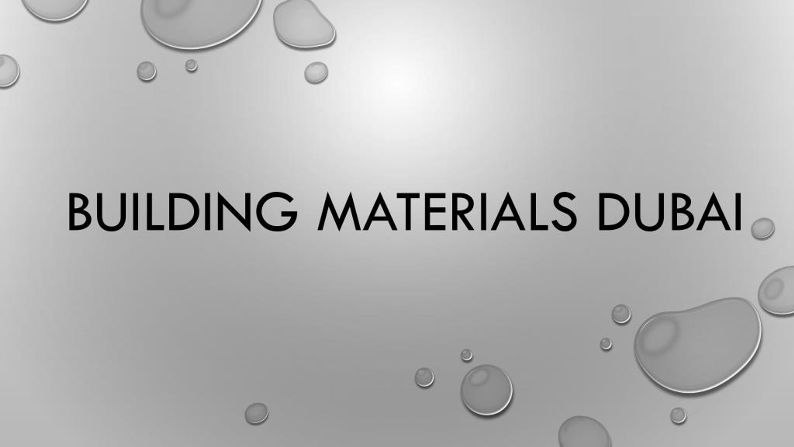 PPT - Building materials Dubai PowerPoint Presentation, free download ...