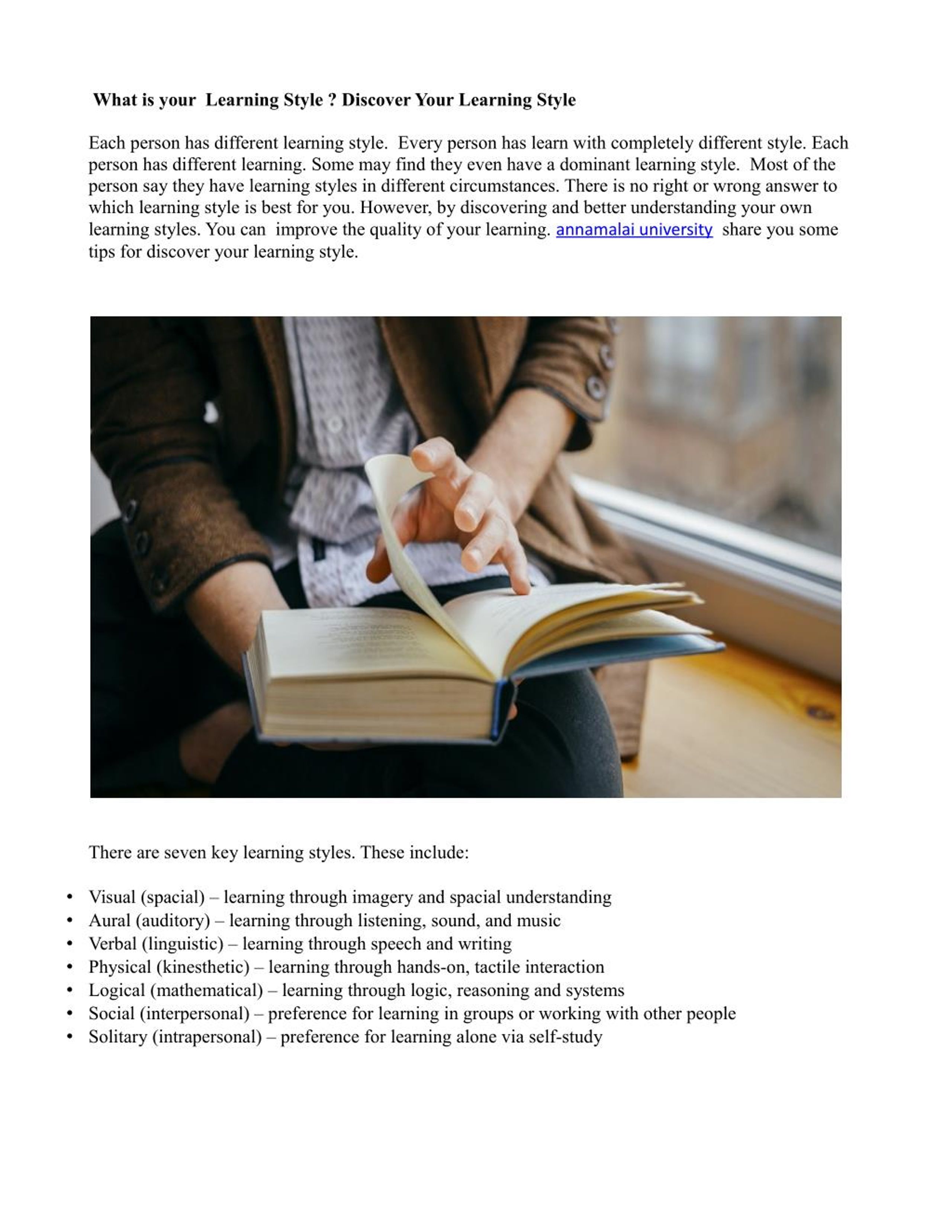 PPT - What is your Learning Style ? Discover Your Learning Style ...