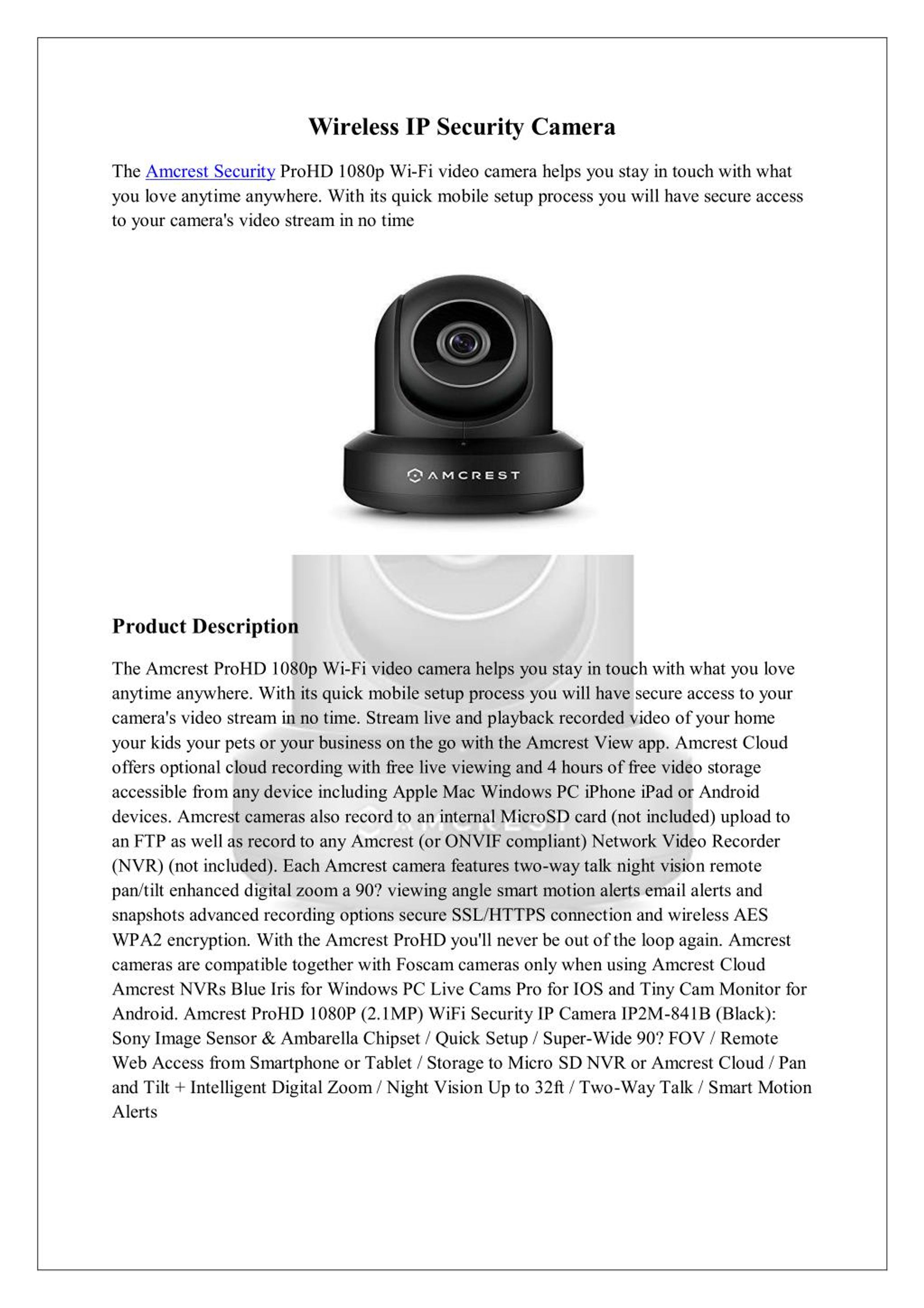PPT - Wireless IP Security Camera PowerPoint Presentation, free ...