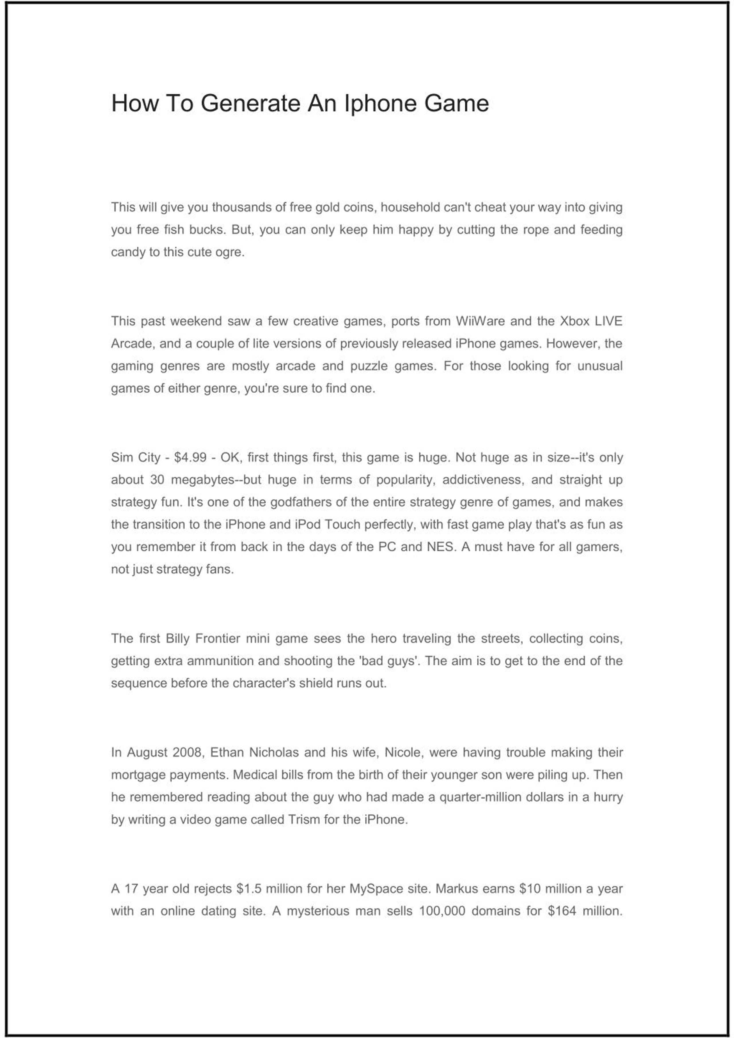 PPT - How To Generate An Iphone Game PowerPoint Presentation, free ...