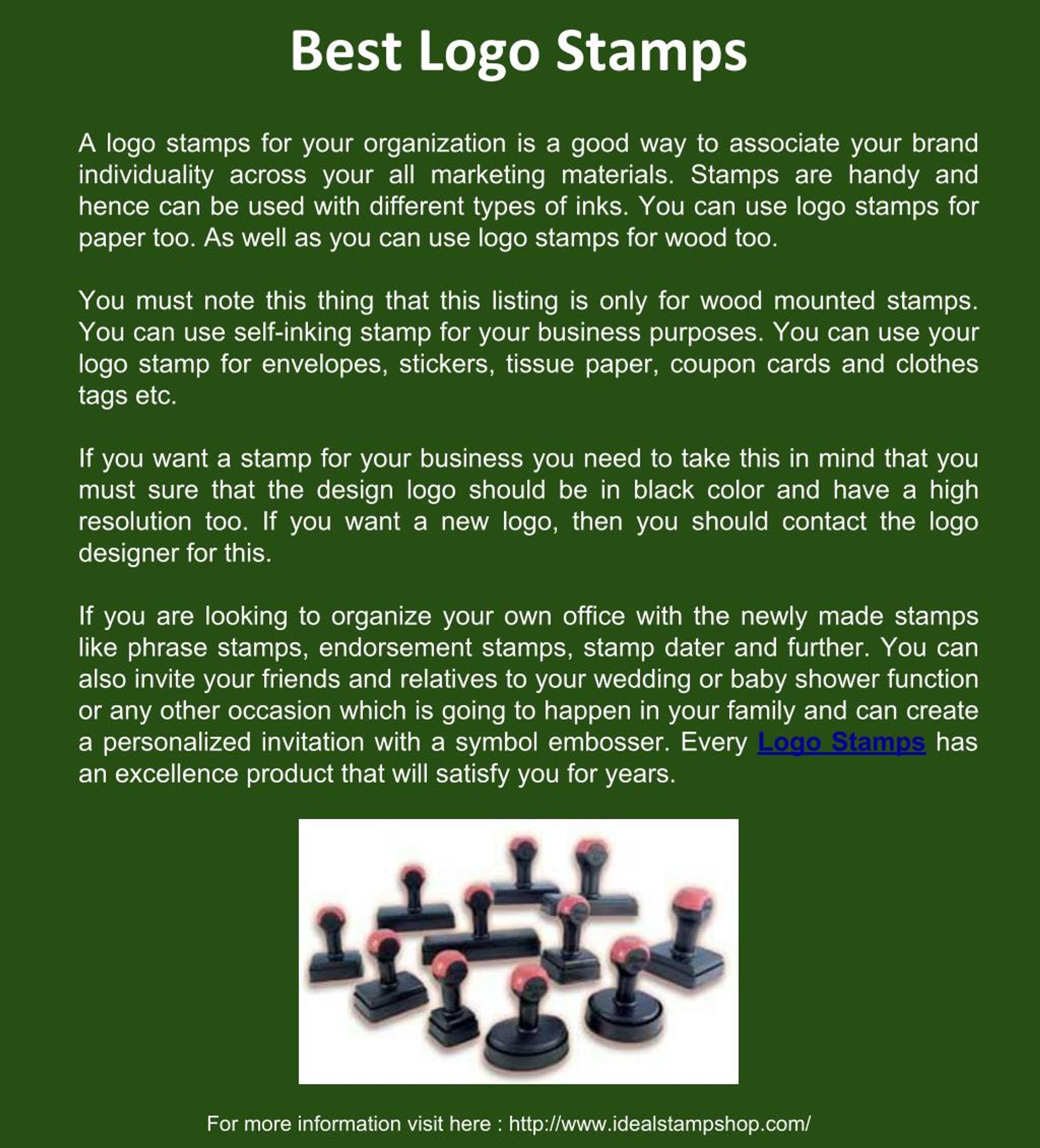 PPT - Best Logo Stamps PowerPoint Presentation, free download - ID:7514039