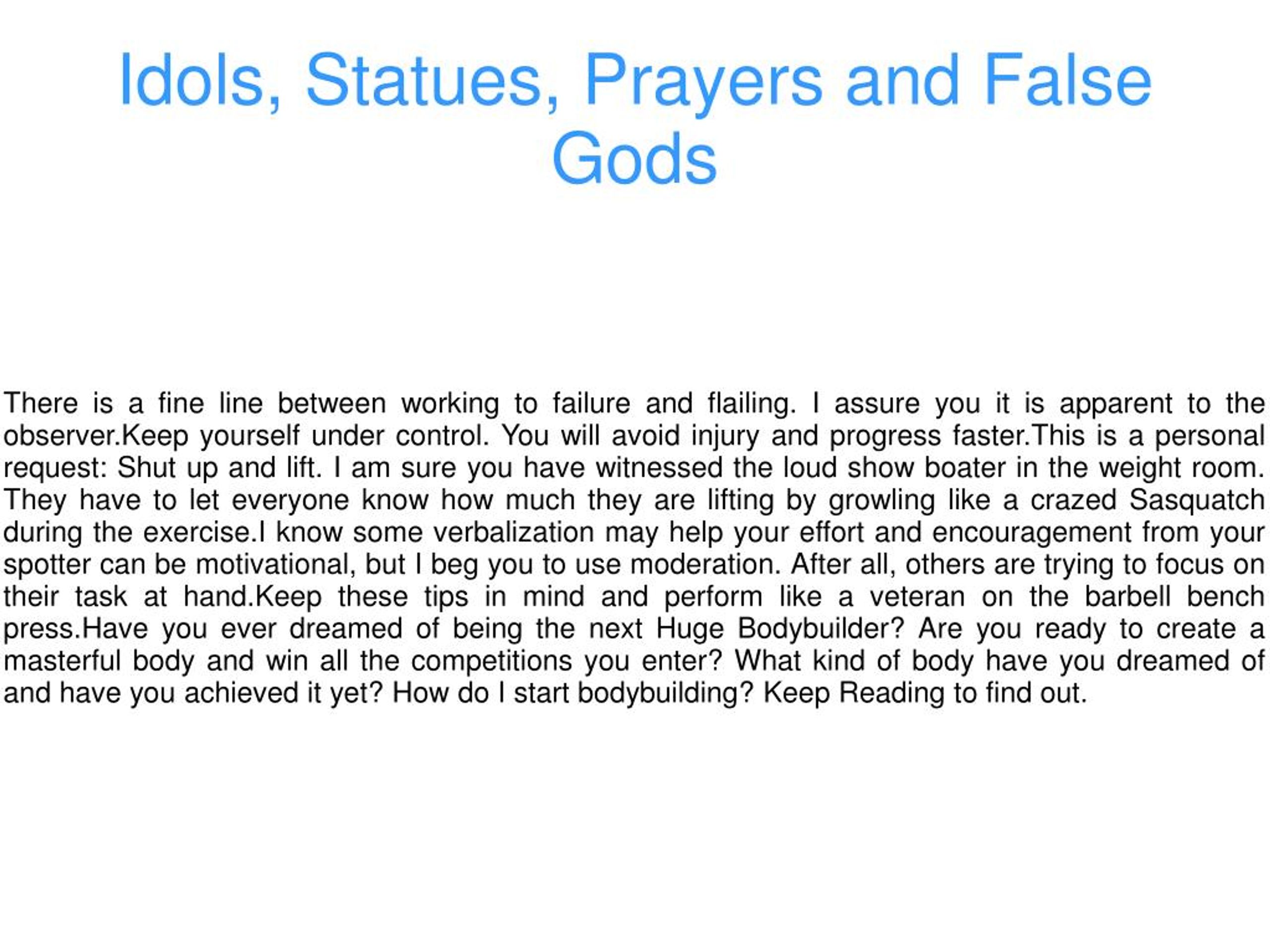 PPT - Idols, Statues, Prayers and False Gods PowerPoint Presentation ...