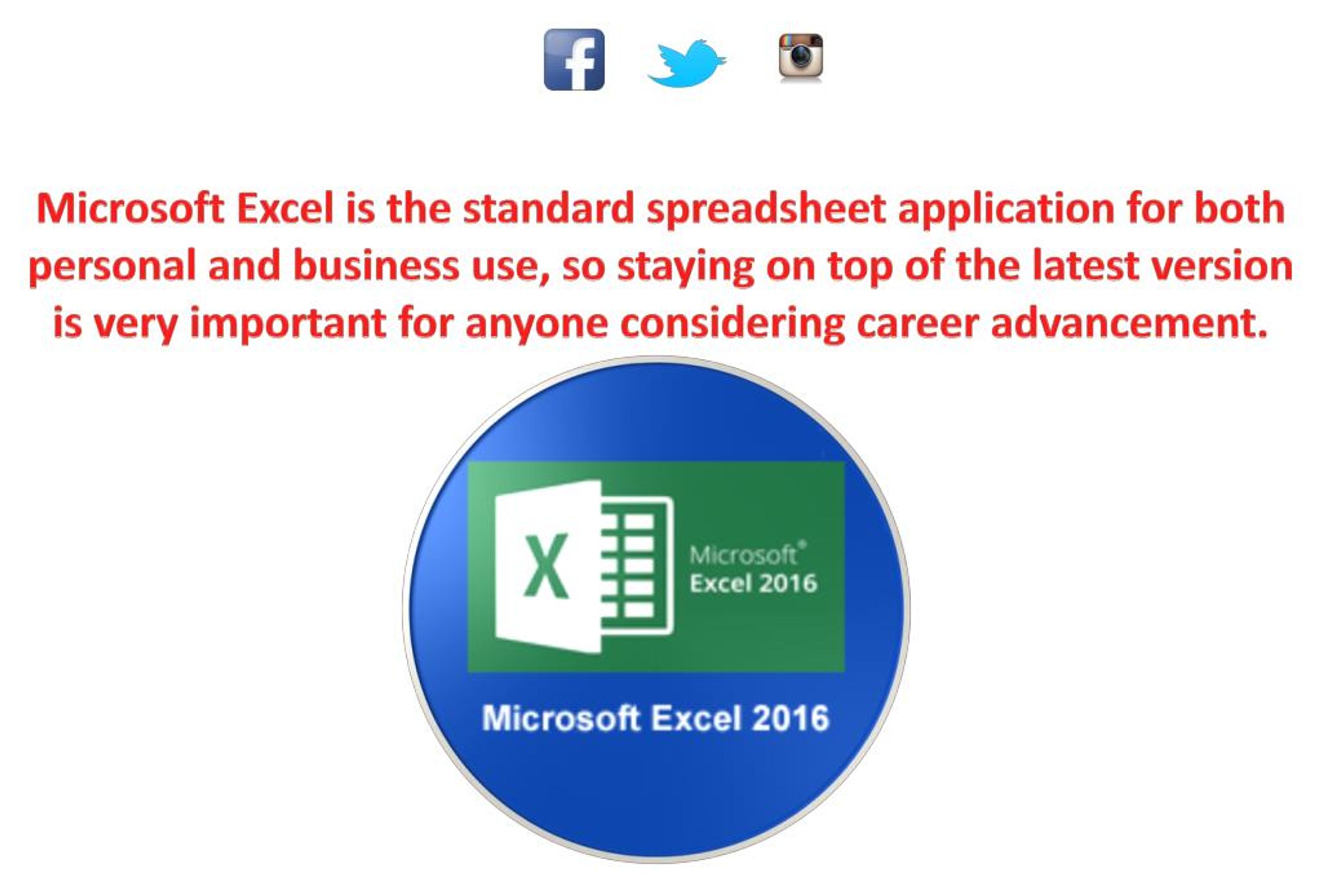 PPT - Microsoft Excel 2016 Courses PowerPoint Presentation, free ...