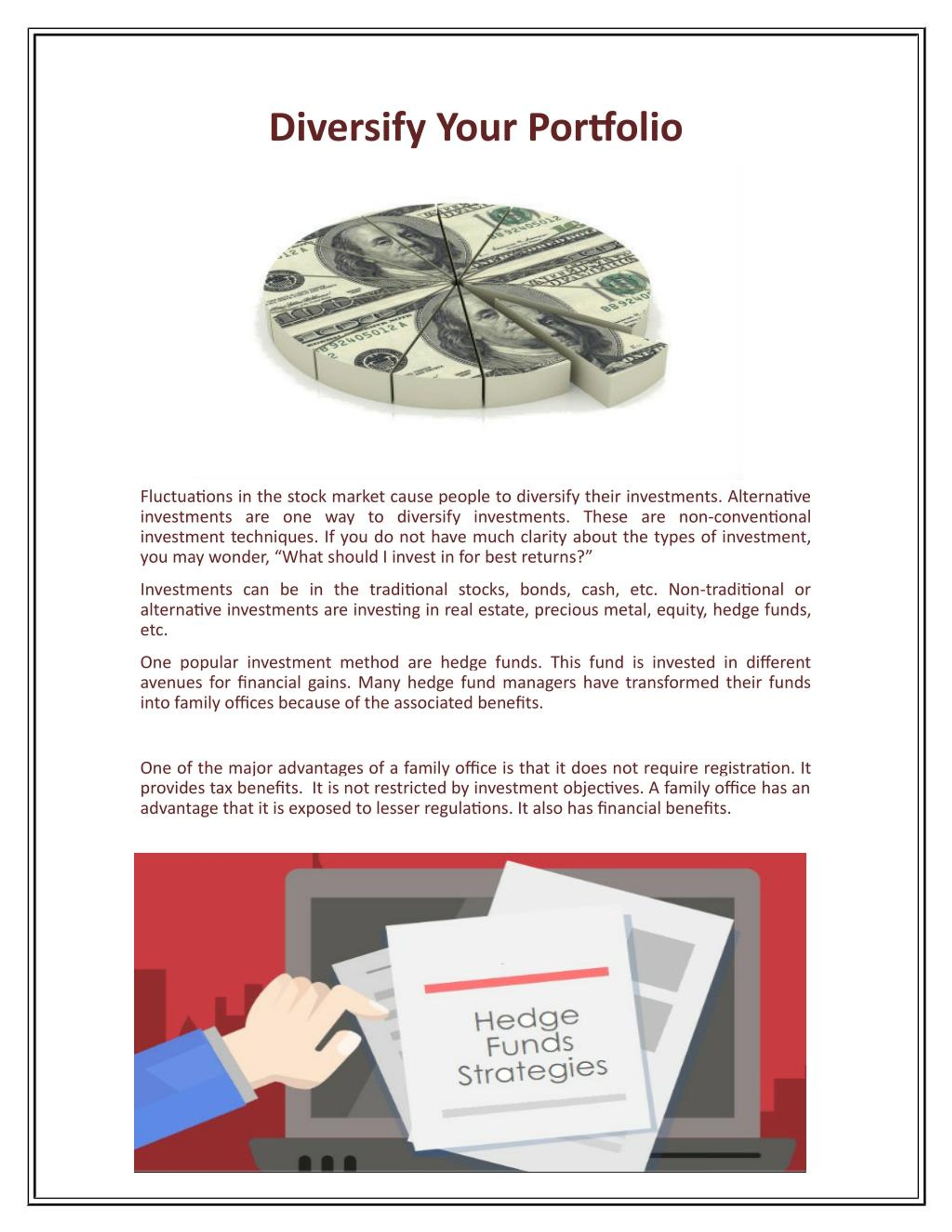 PPT - Diversify Your Portfolio PowerPoint Presentation, free download ...