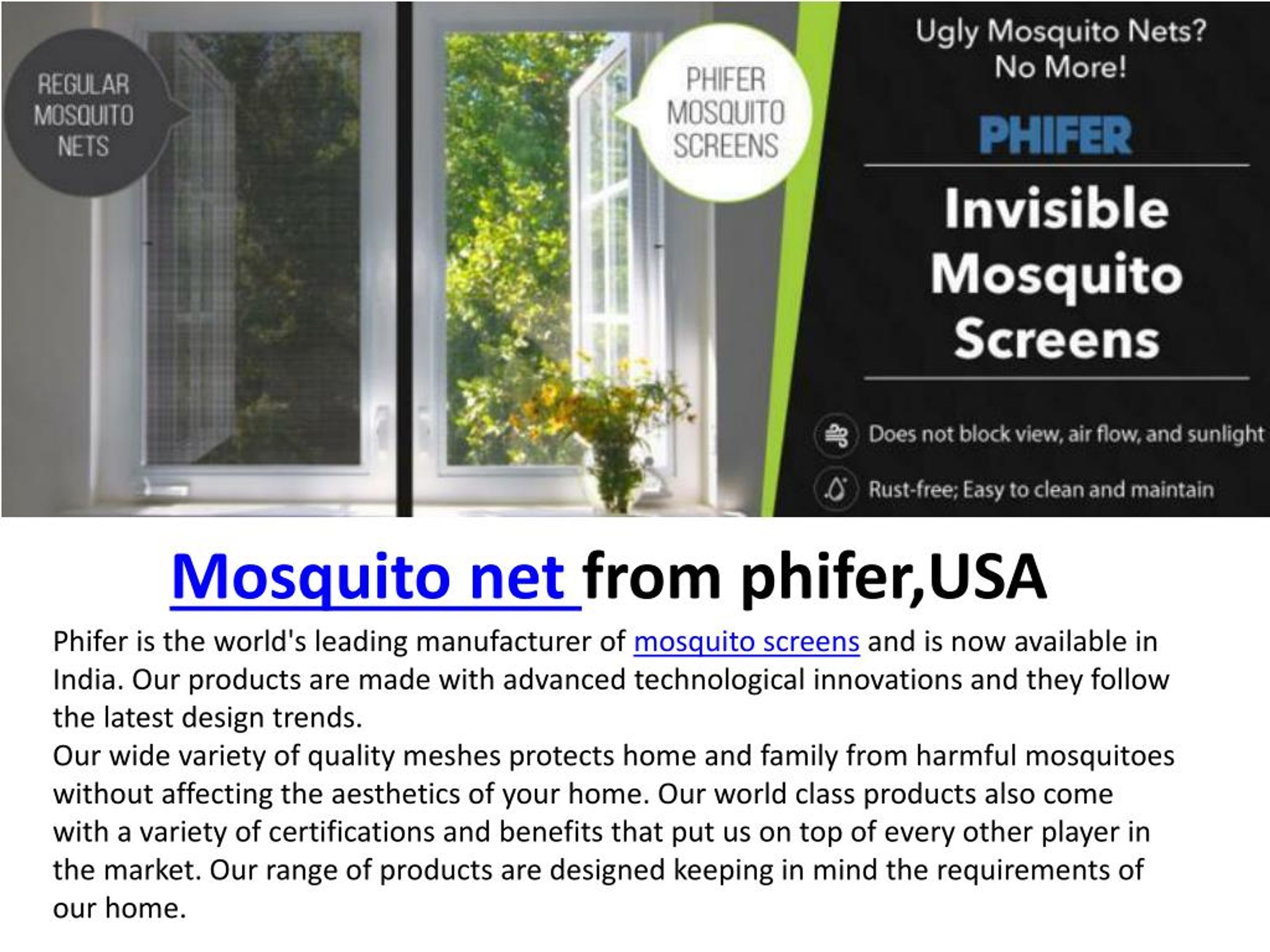 PPT - Mosquito Net from Phifer, USA PowerPoint Presentation, free ...
