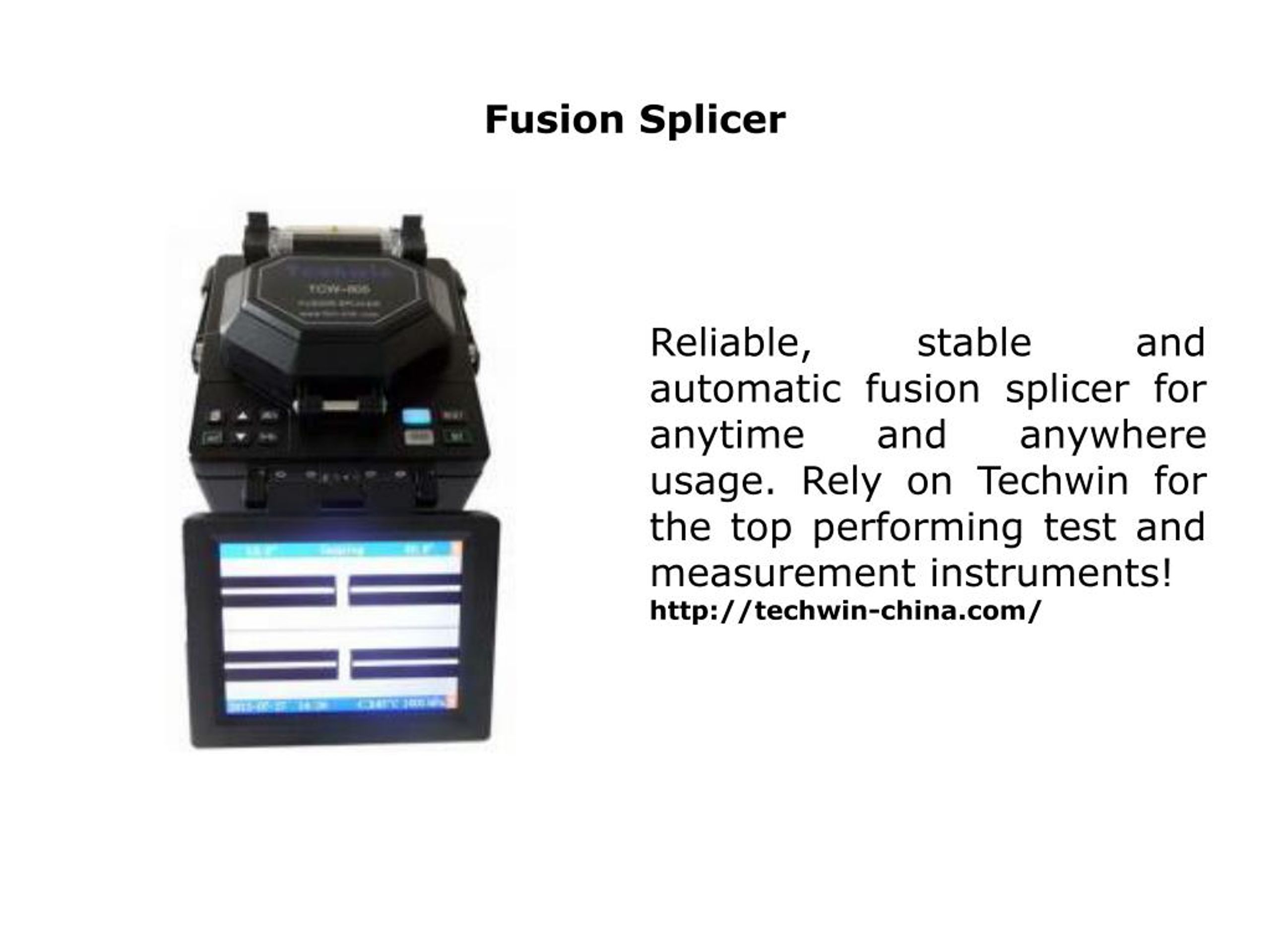 PPT - Fusion Splicer PowerPoint Presentation, free download - ID:7534772