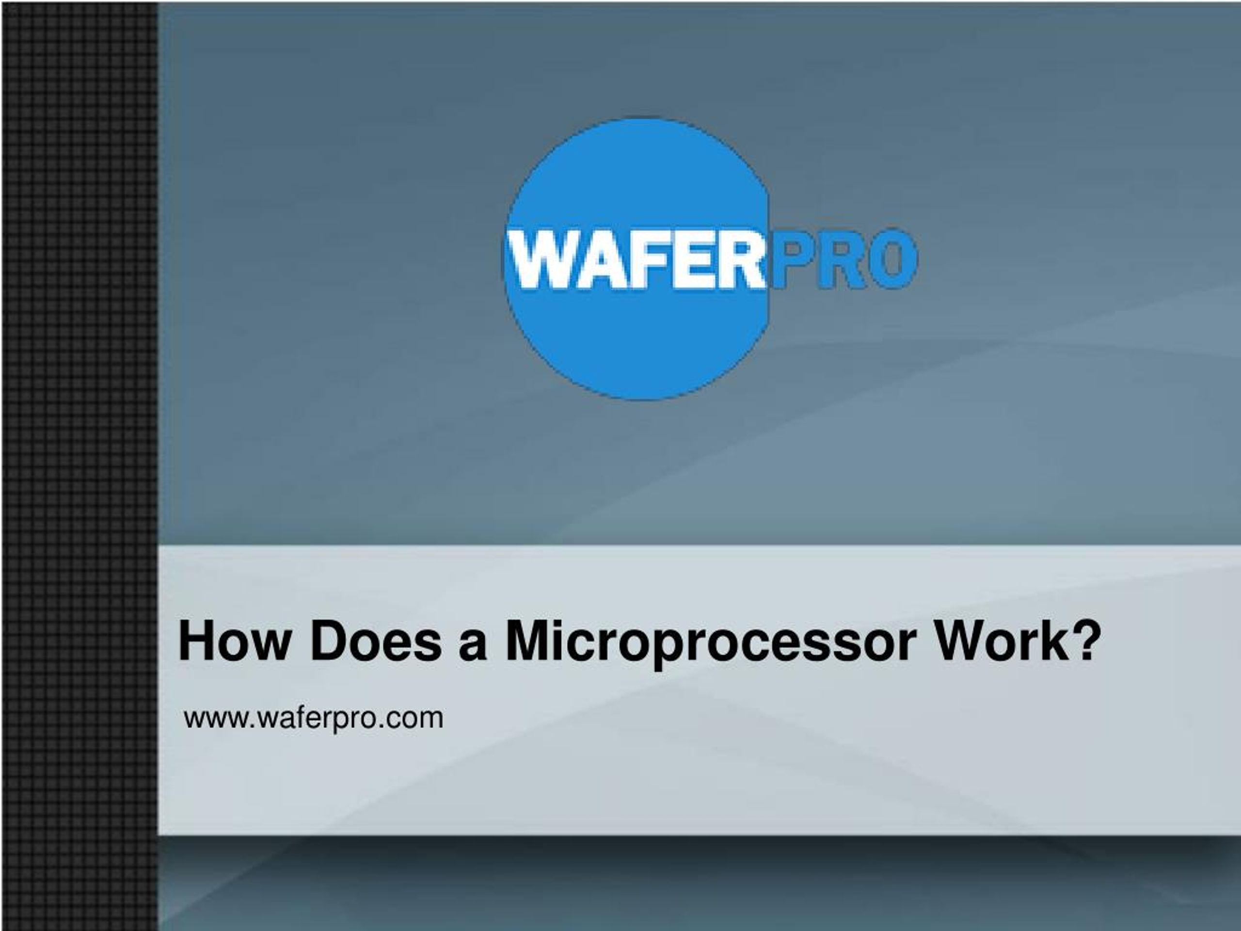 PPT - How Does a Microprocessor Work? PowerPoint Presentation, free ...