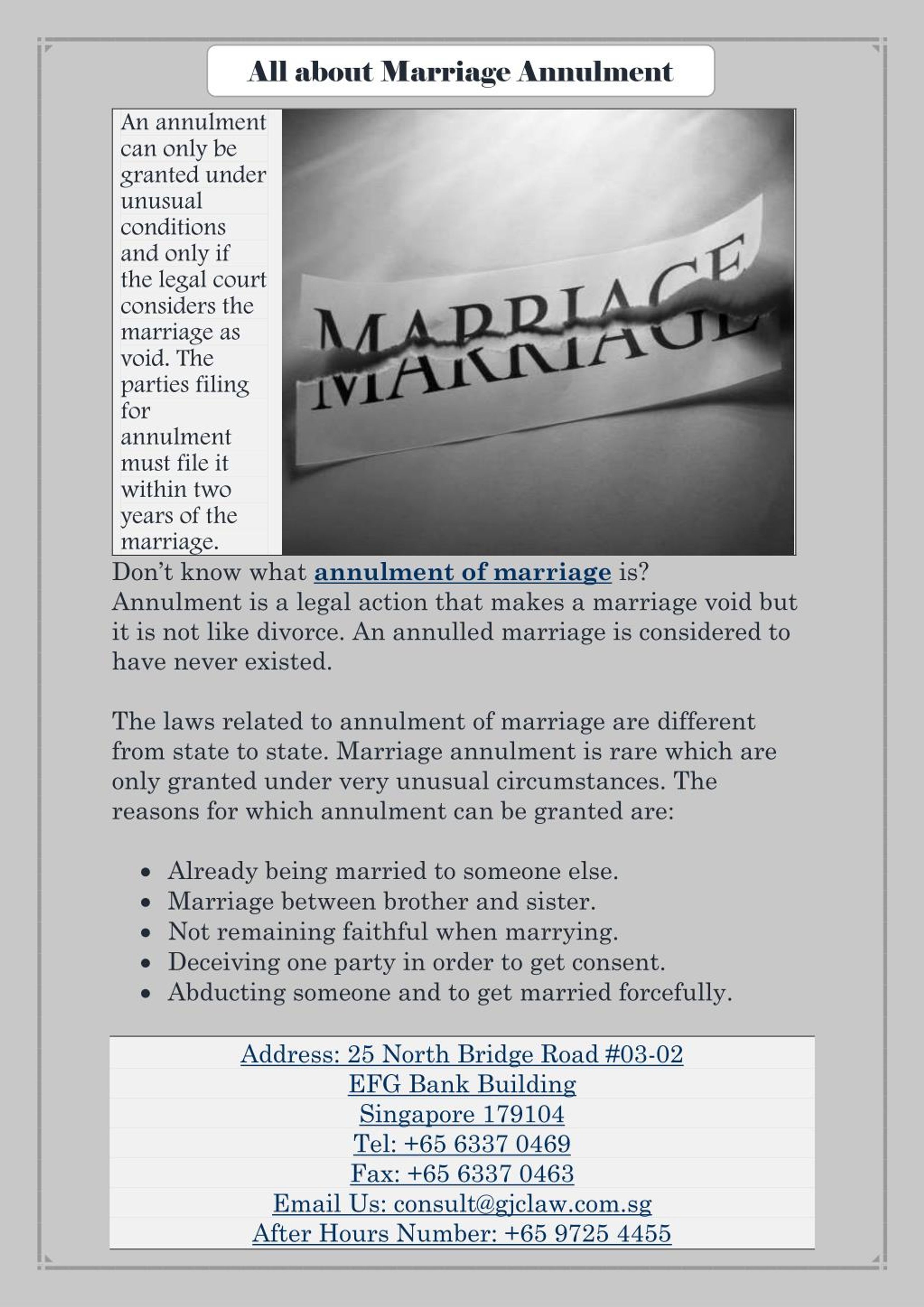 PPT - All about Marriage Annulment PowerPoint Presentation, free ...