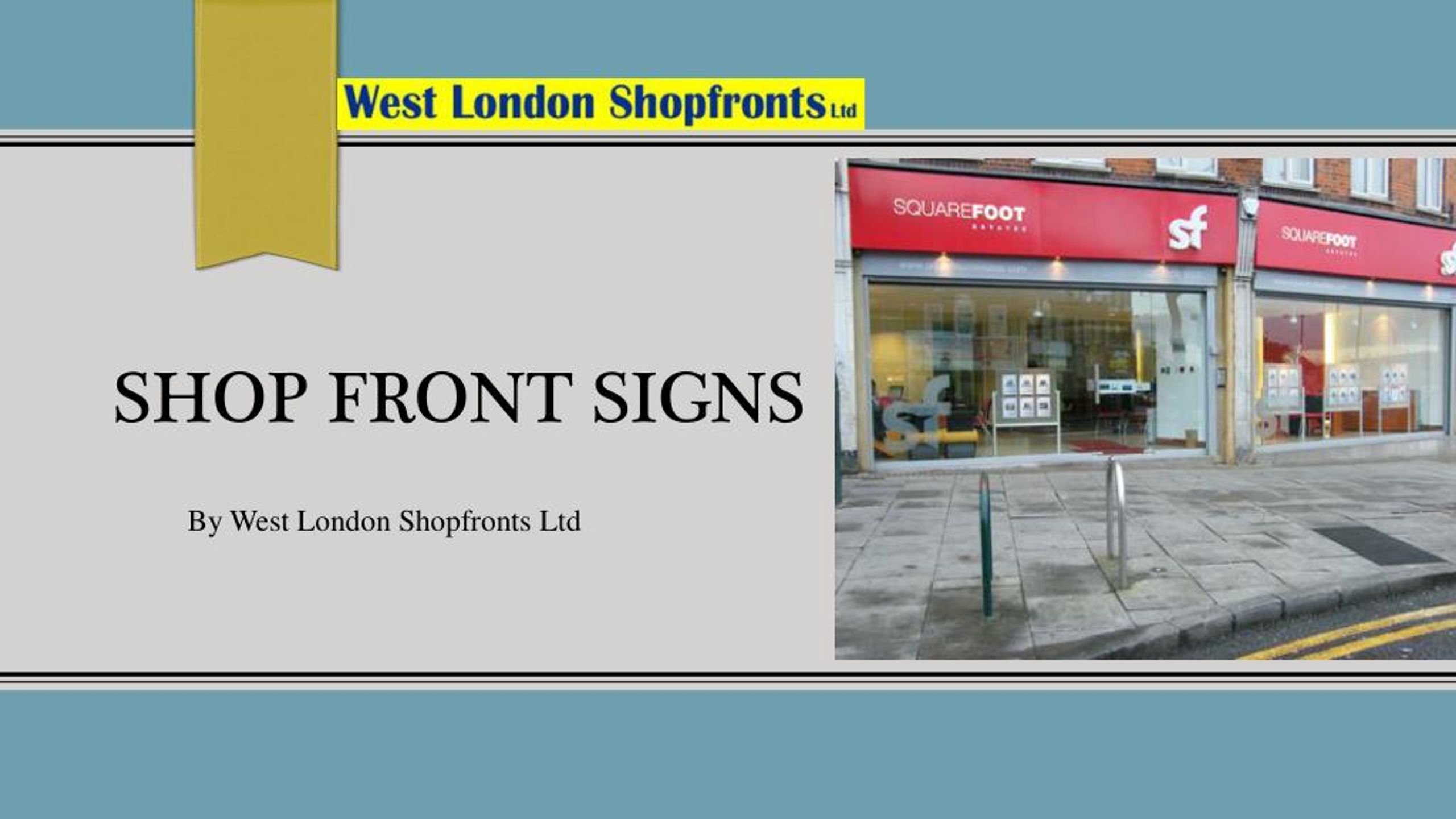 PPT - shop front signs PowerPoint Presentation, free download - ID:7545963