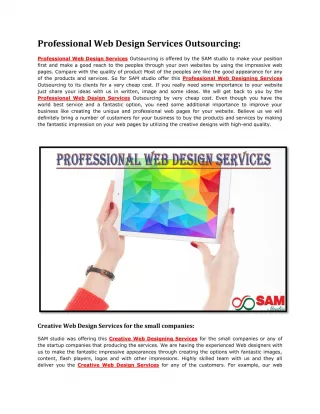 PPT - Top Outsourcing Web Design and development professional ...