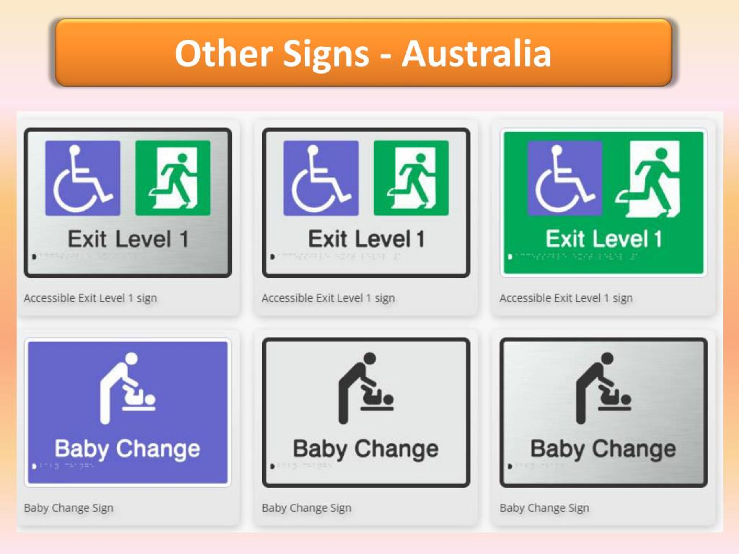 PPT - Other Signs - Braille Sign Distributors PowerPoint Presentation ...