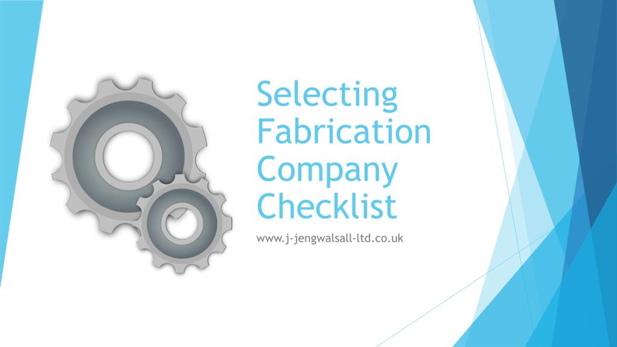 PPT - Selecting Fabrication Company Checklist PowerPoint Presentation ...